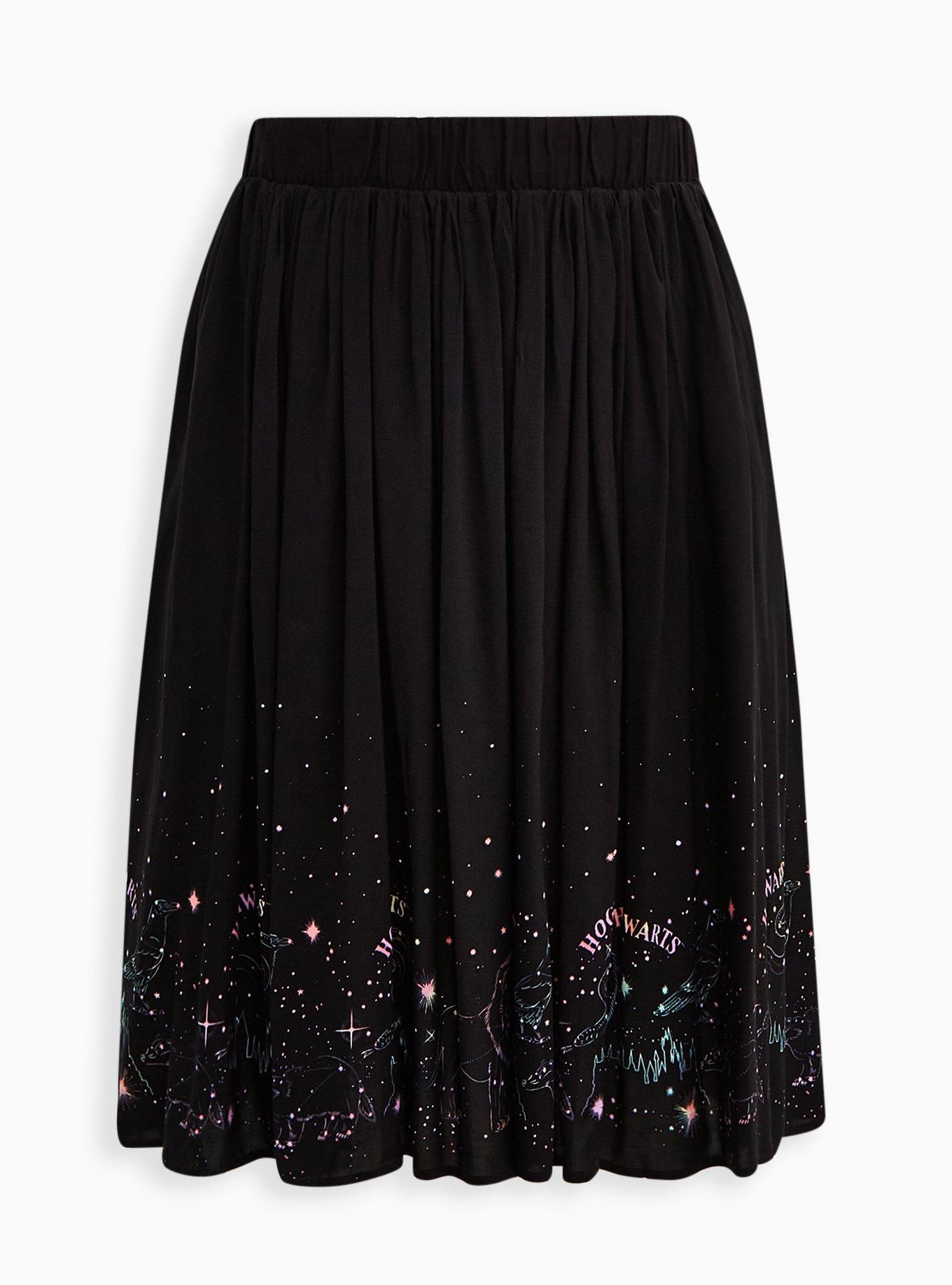 Plus Size - Harry Potter Mini Skater Skirt - Challis Constellation ...