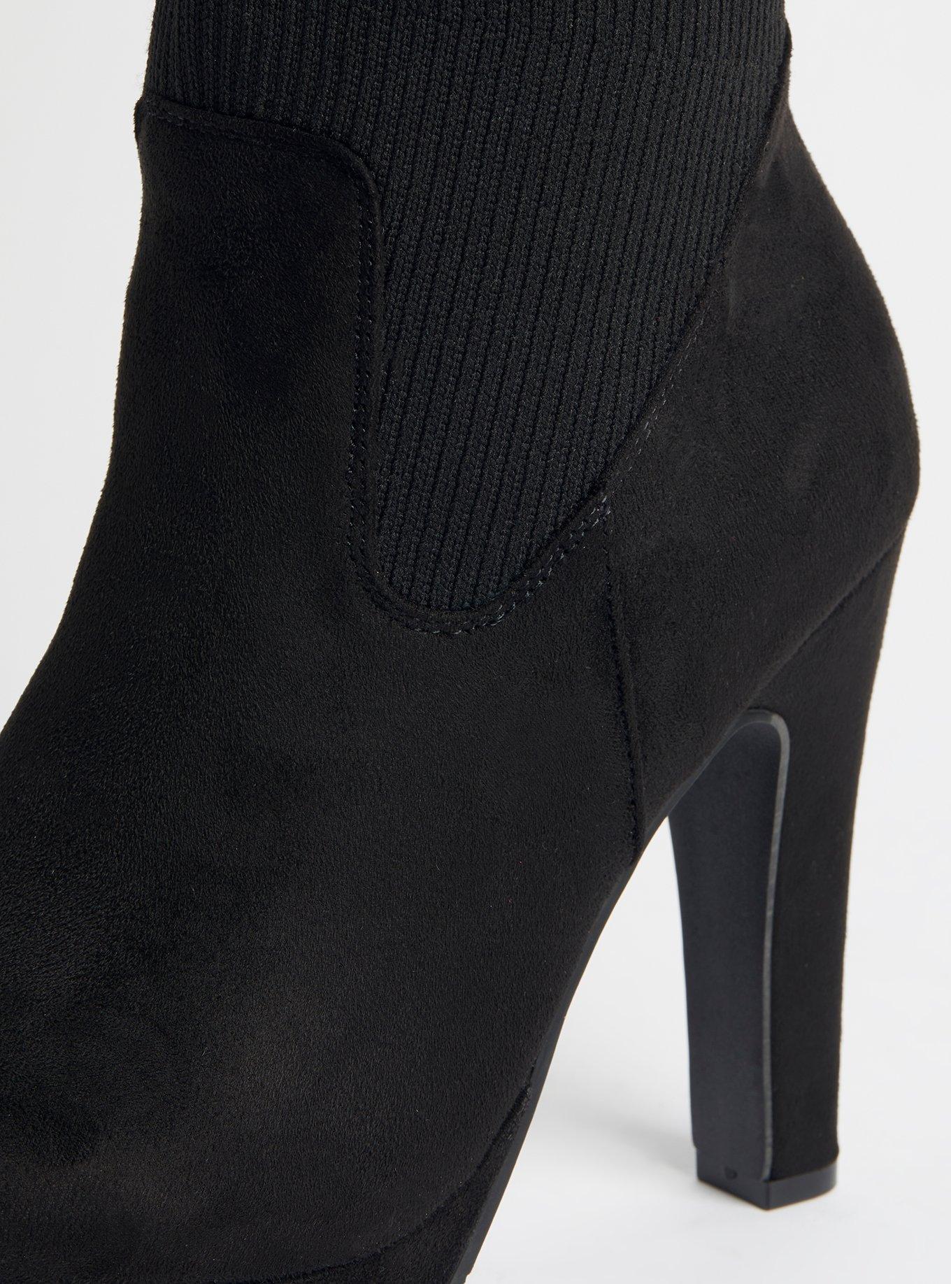 Plus Size - Over The Knee Stretch Platform Boot (WW) - Torrid