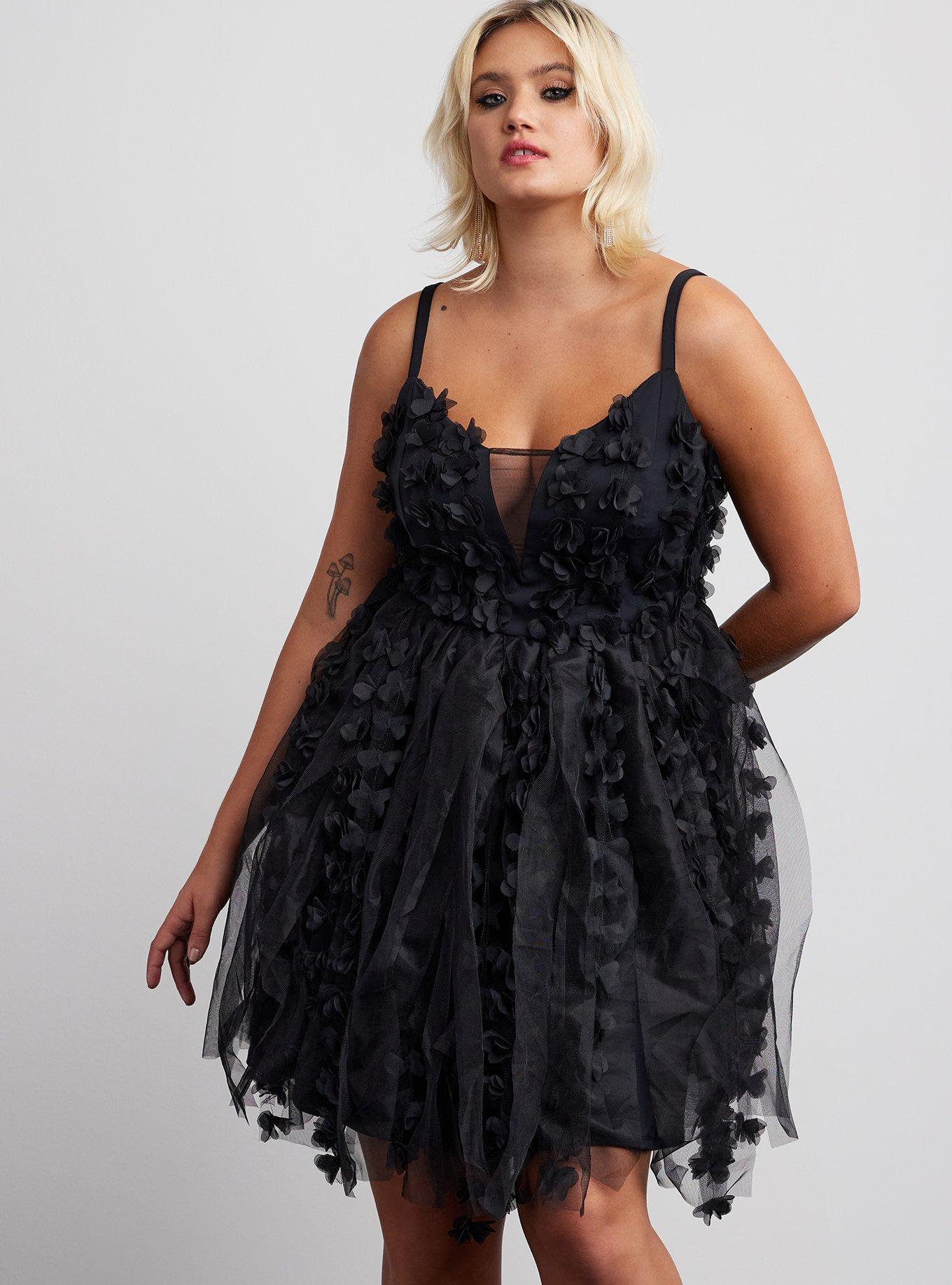 Plus Size - Halloween Costume Fairy Dress - Tulle Black - Torrid