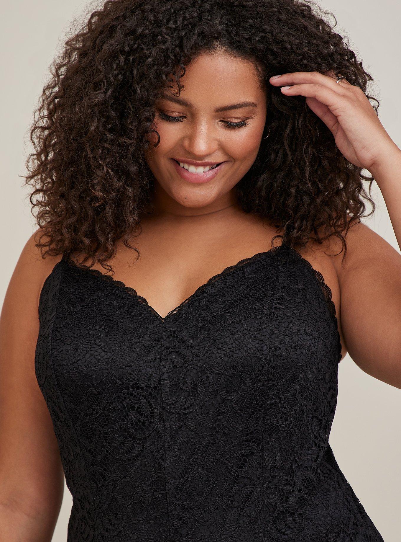 Plus Size - Stretch Lace Cami Bodysuit - Torrid