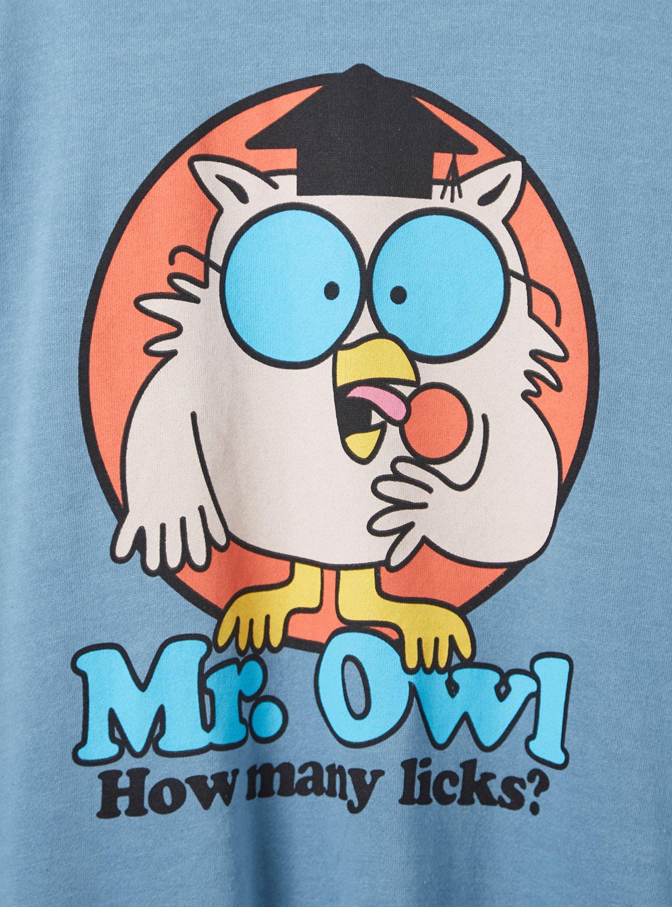 Plus Size - Mr. Owl Tootsie Pop Cozy Fleece Crew Neck Sweatshirt - Torrid