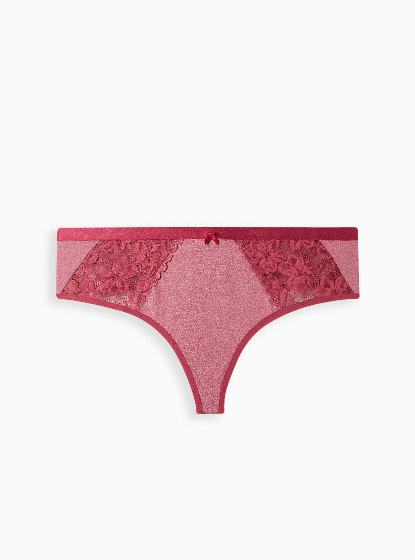 Plus Size - Microfiber Mid Rise Thong Panty - Torrid