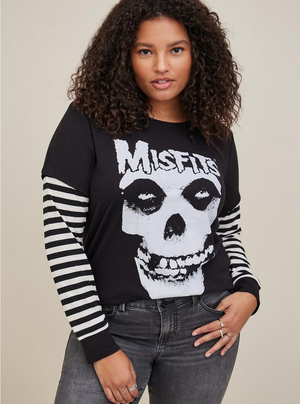 Plus Size - Misfits Classic Fit Cotton Crew Neck Long Sleeve Plus Size - Misfits Classic Fit Cotton Crew Neck Long Sleeve