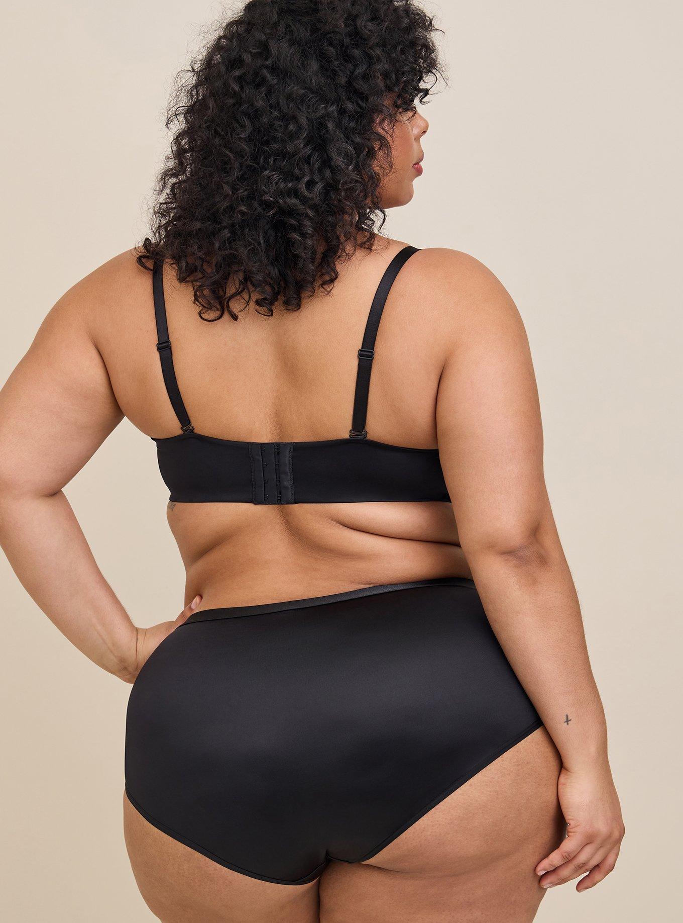 Plus Size Shine Microfiber Mid Rise Brief Panty Torrid