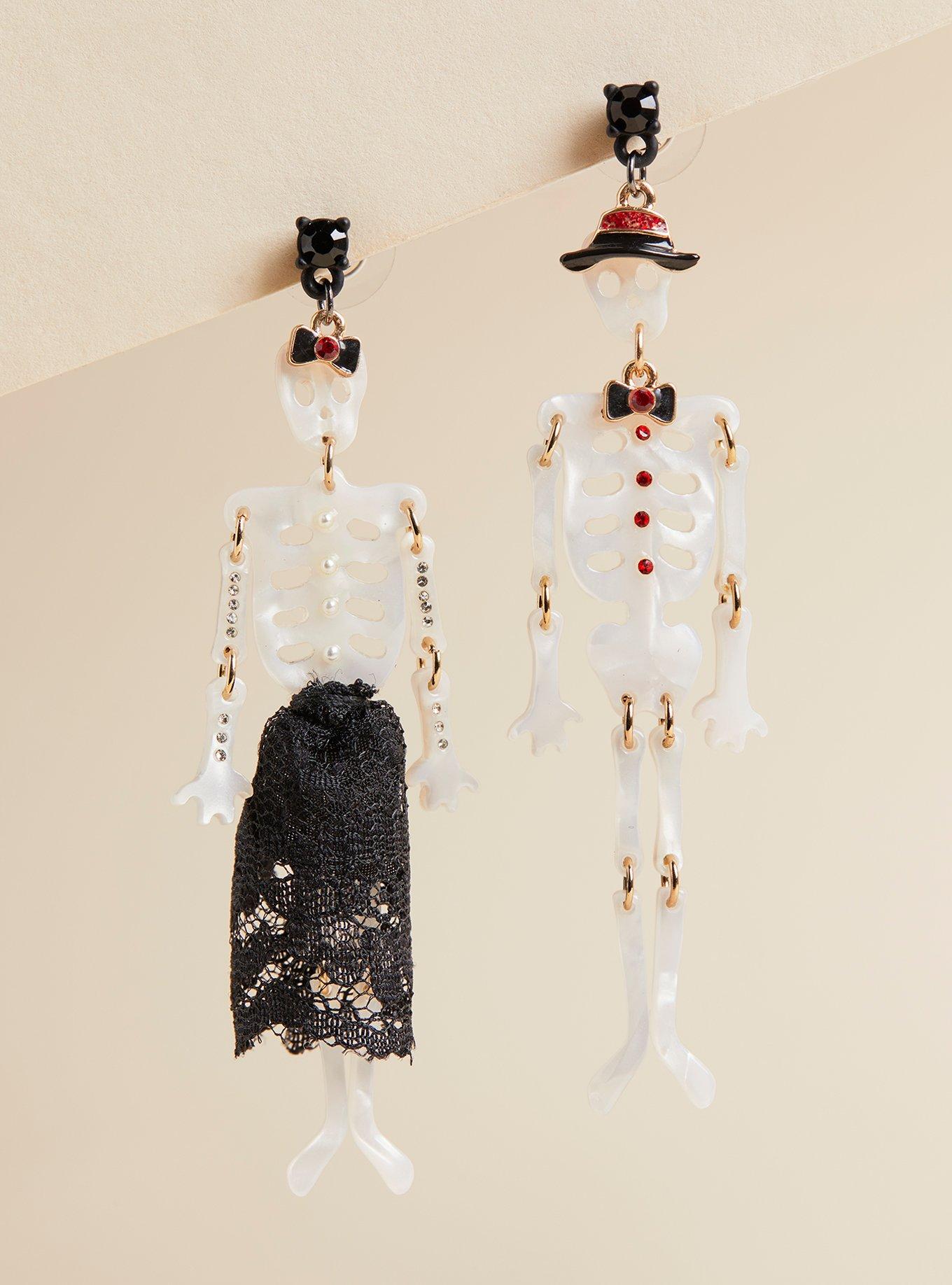 Plus Size - Mr. & Mrs. Skeleton Earrings - Torrid