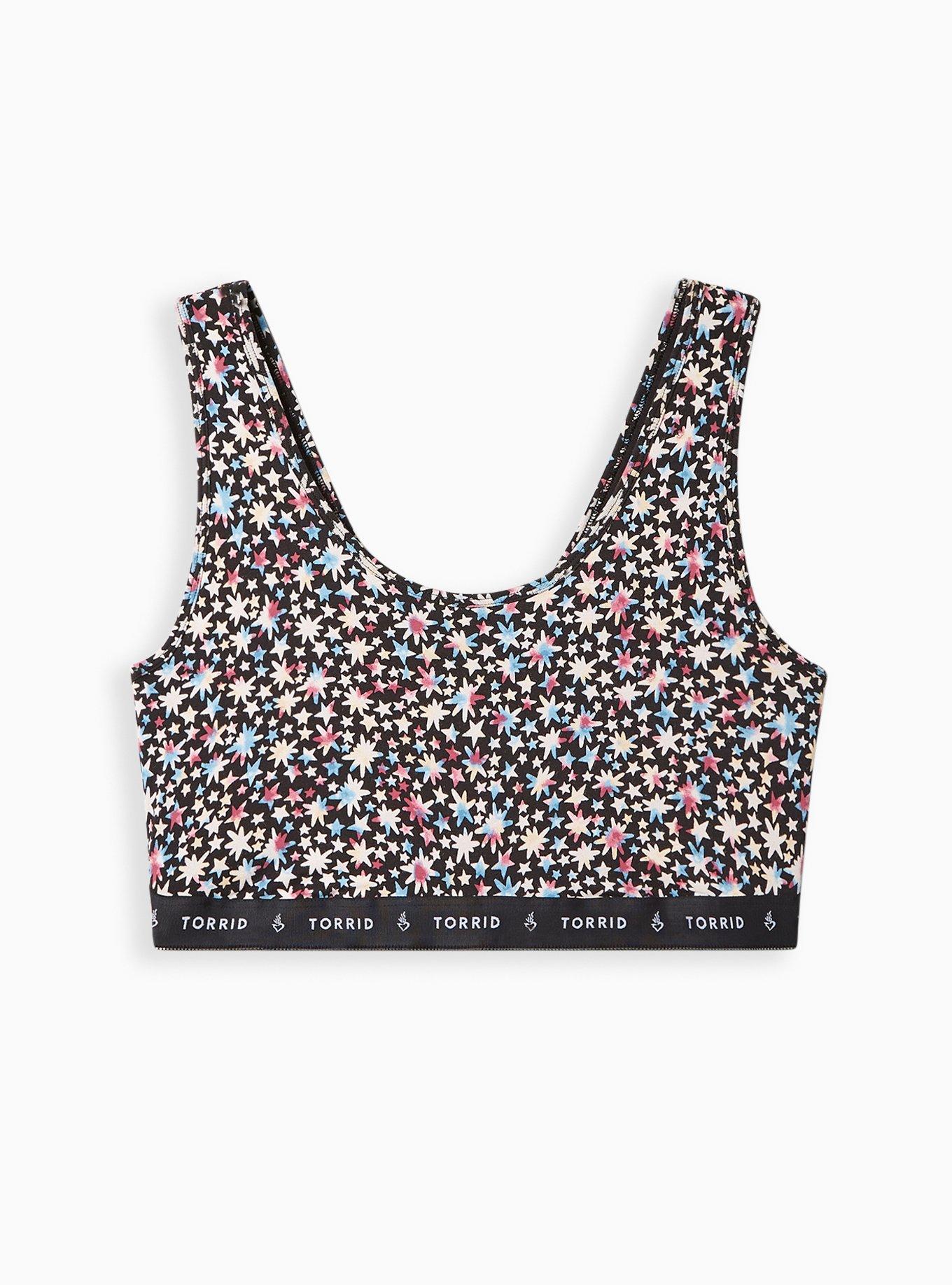 Plus Size - Lightly Lined Cotton Scoop Neck Bralette - Torrid