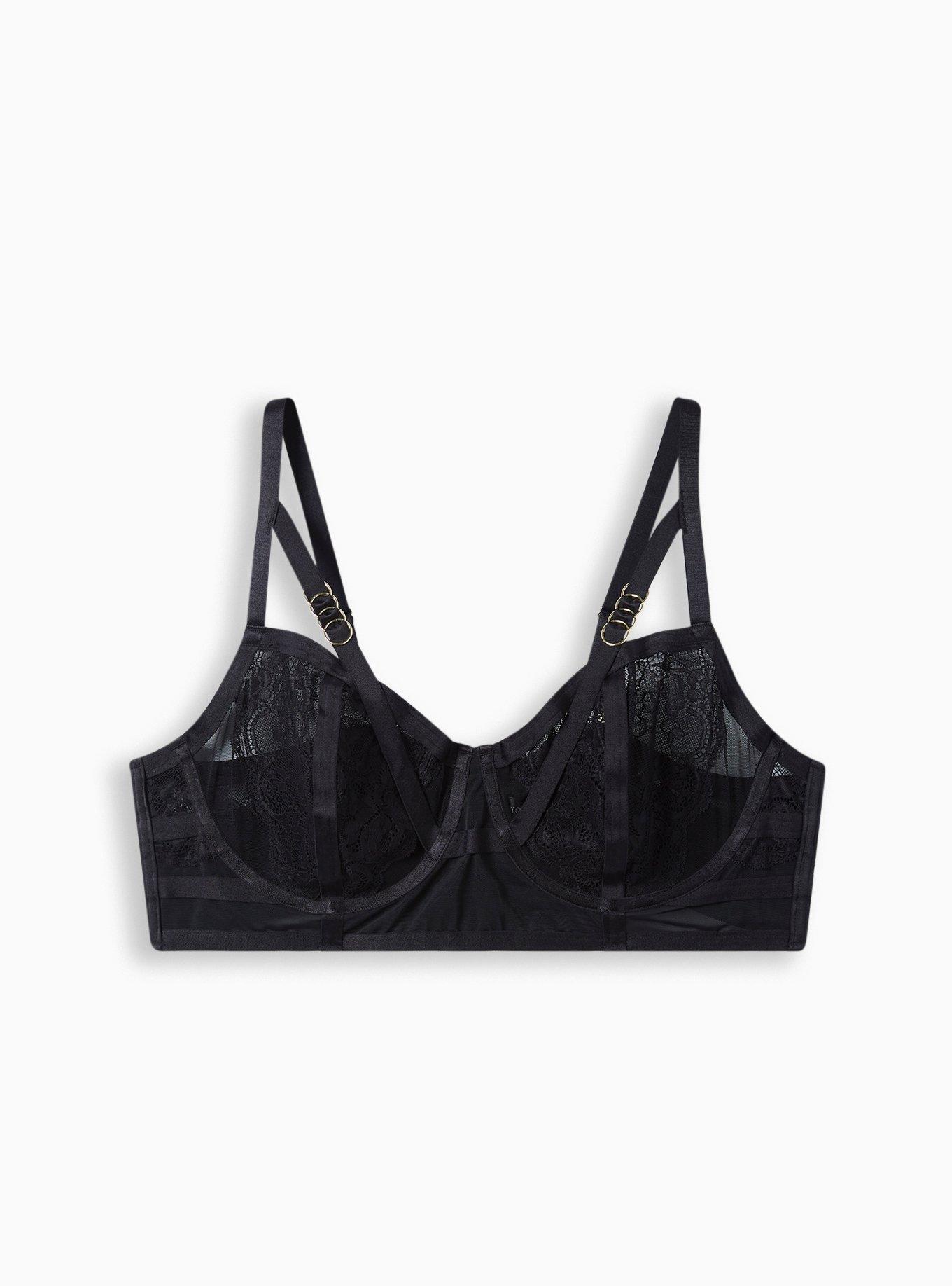 Plus Size - Straps And Lace Underwire Bra - Torrid