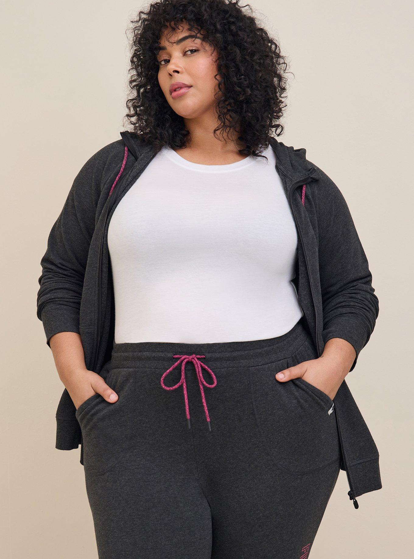 Plus Size - BCA Everyday Fleece Classic Fit Crop Active Jogger - Torrid