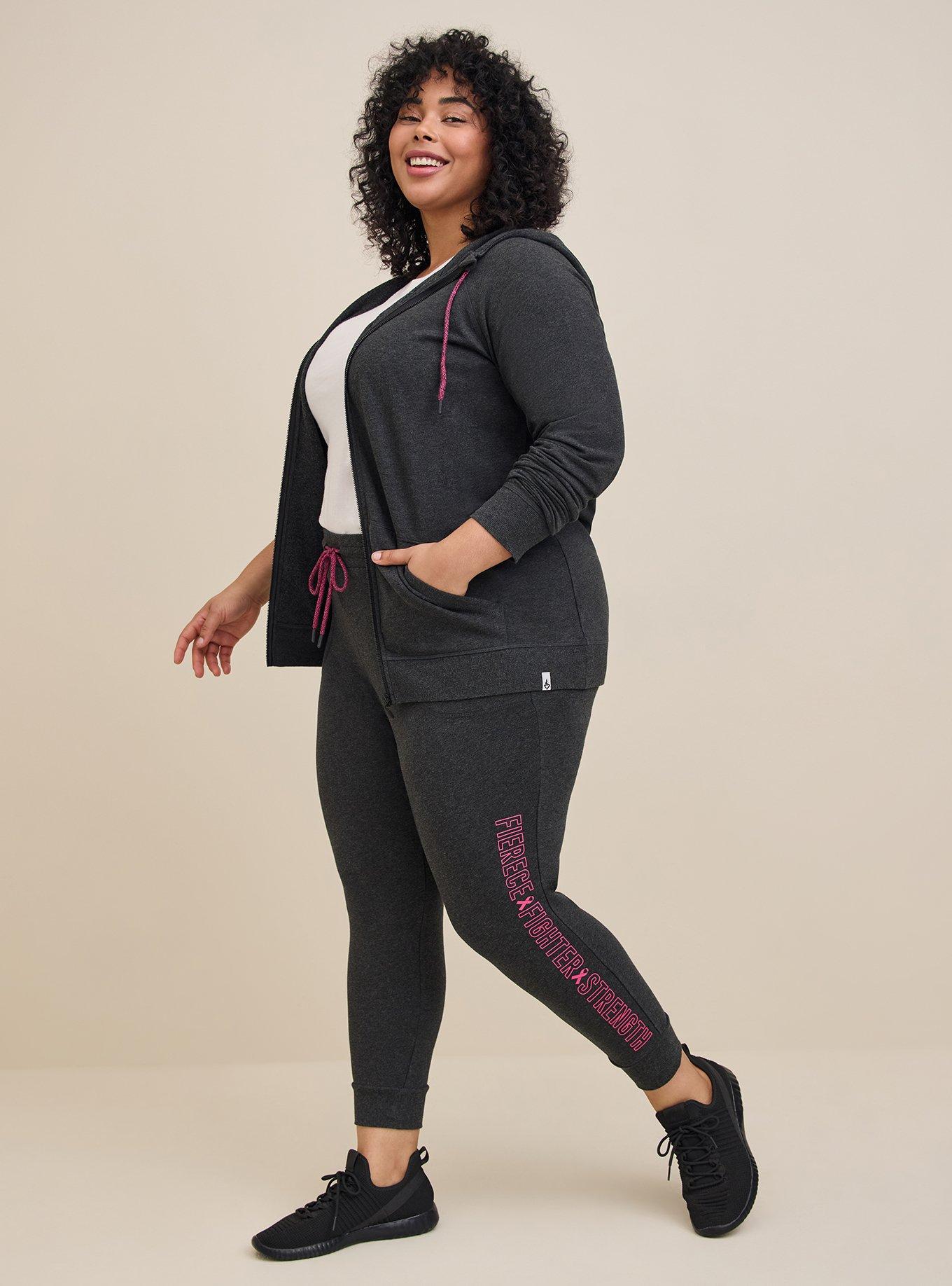Plus Size - BCA Everyday Fleece Classic Fit Crop Active Jogger - Torrid