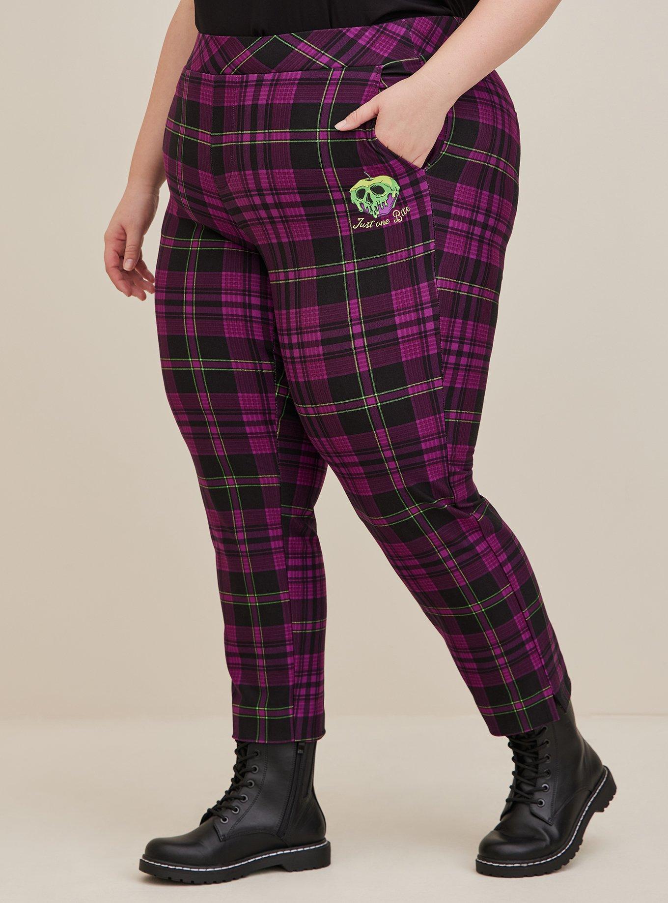 Plus Size - Disney Villains Pull On Straight Trouser - Ponte Poison ...