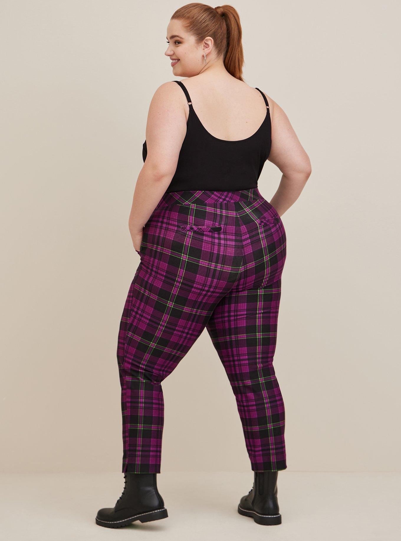 Plus Size - Disney Villains Pull On Straight Trouser - Ponte Poison ...