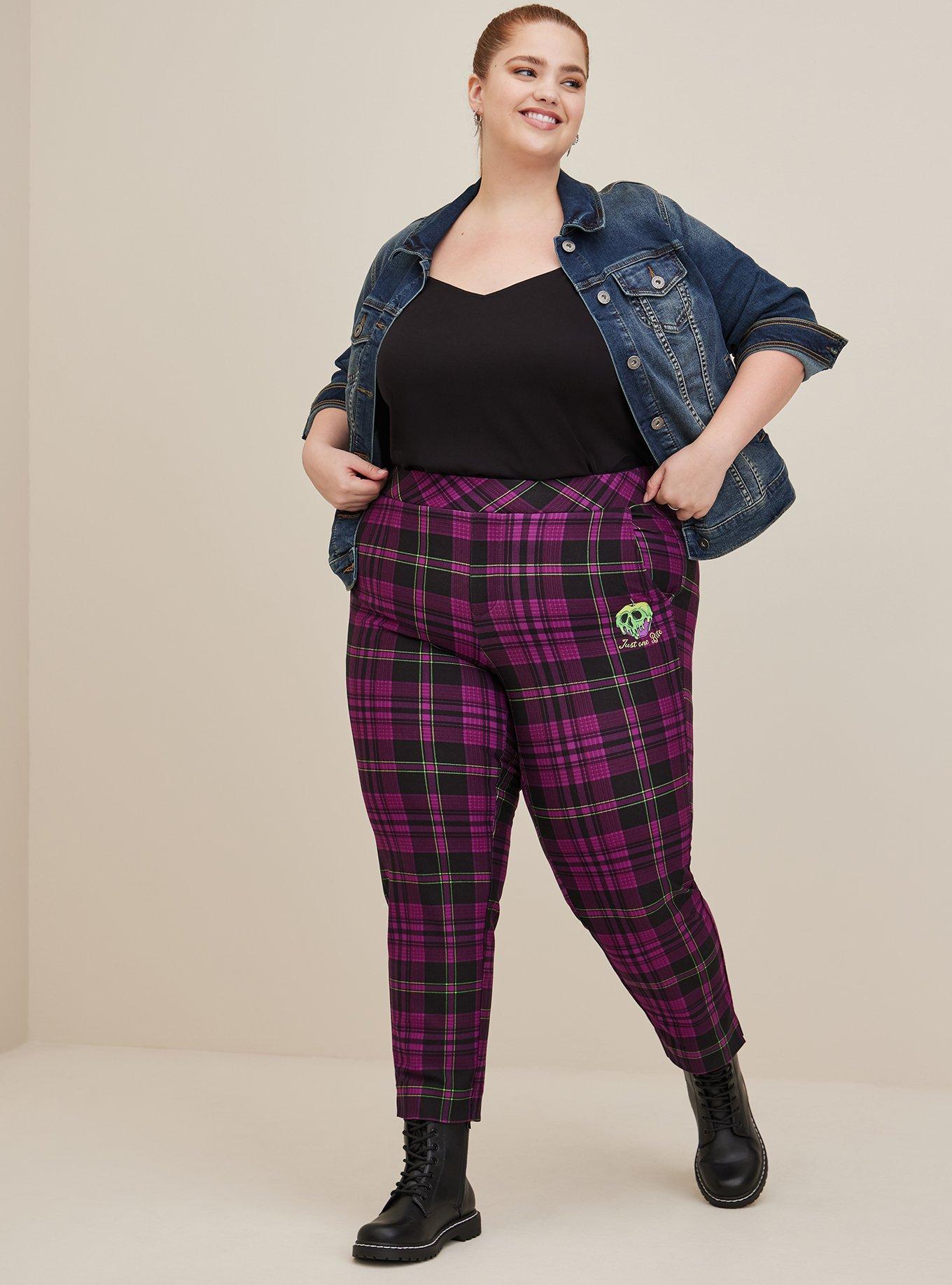 Plus Size - Disney Villains Pull On Straight Trouser - Ponte Poison ...