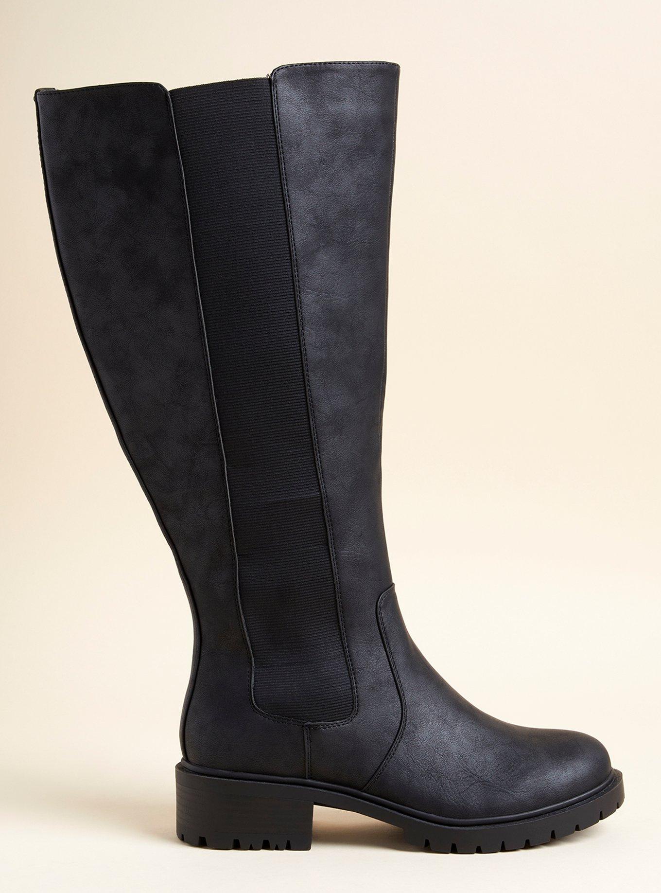 Plus Size - Chunky Chelsea Knee Boot (WW) - Torrid