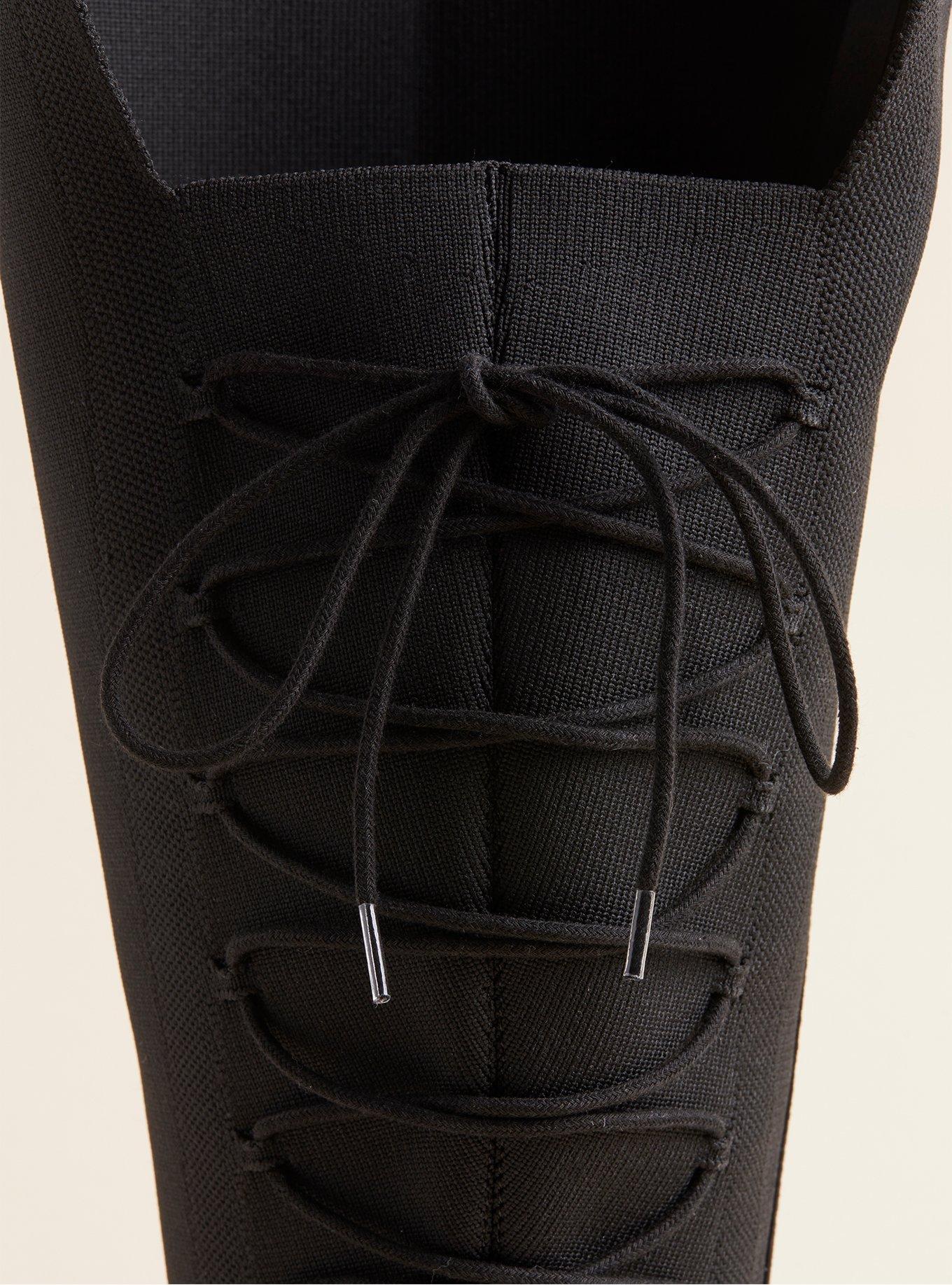 Plus Size - Stretch Corset Back Knee Boot - Torrid