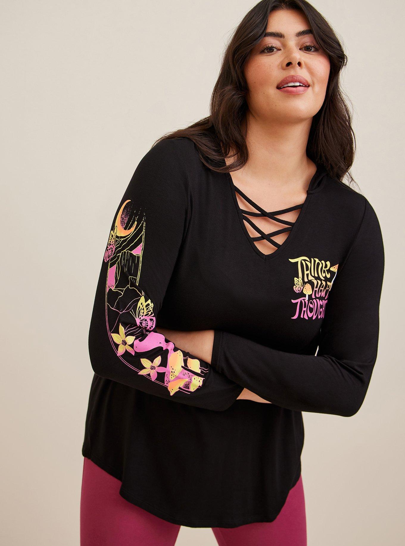 Plus Size - Graphic Classic Fit Super Soft Cross Neck Hoodie - Torrid