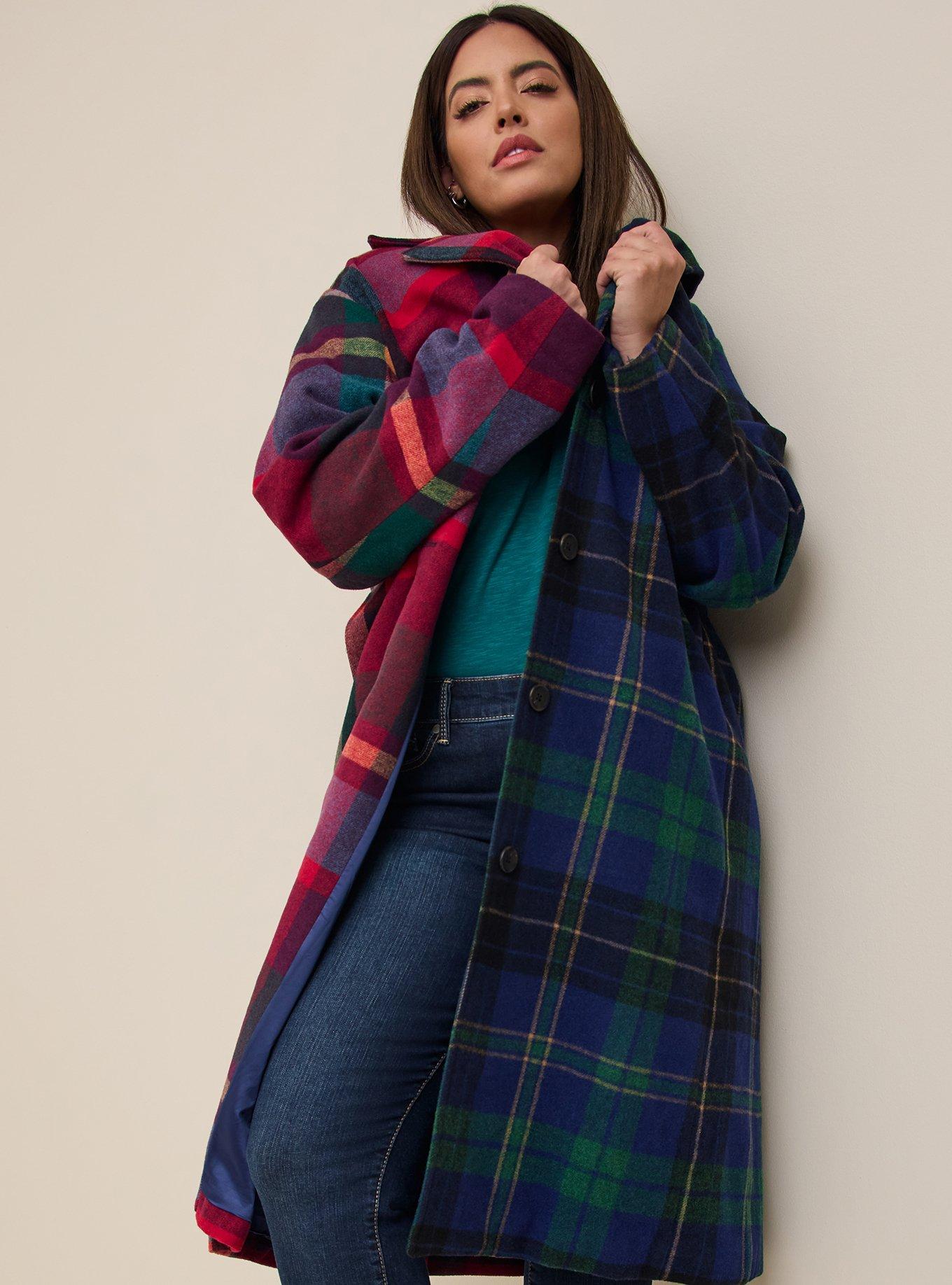 Plus Size - Wool Button Front Coat - Torrid