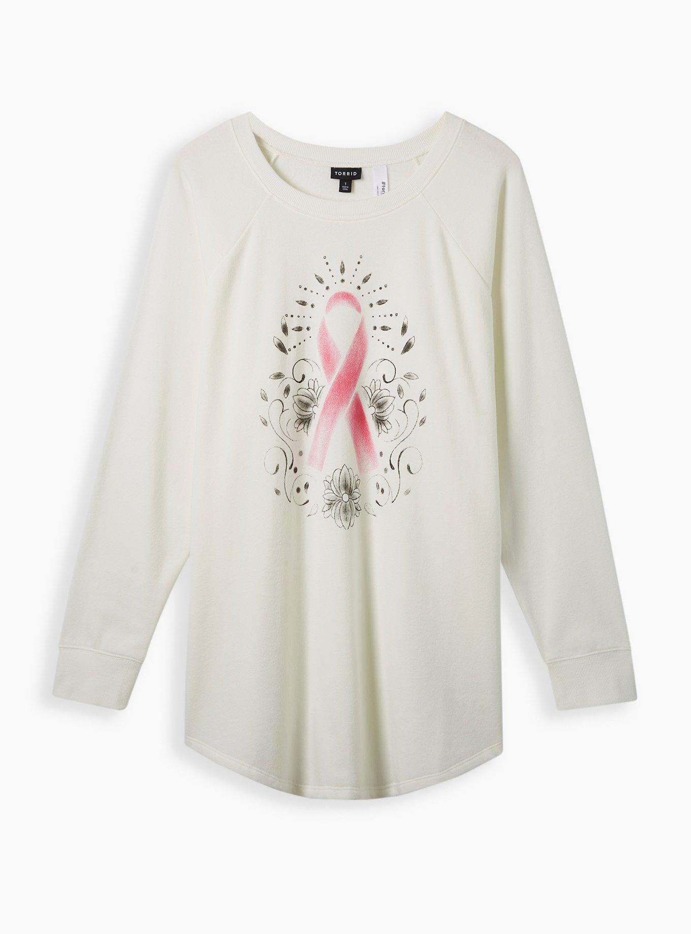 Plus Size - BCA Ribbon Cozy Fleece Crew Neck Long Sleeve Tunic ...