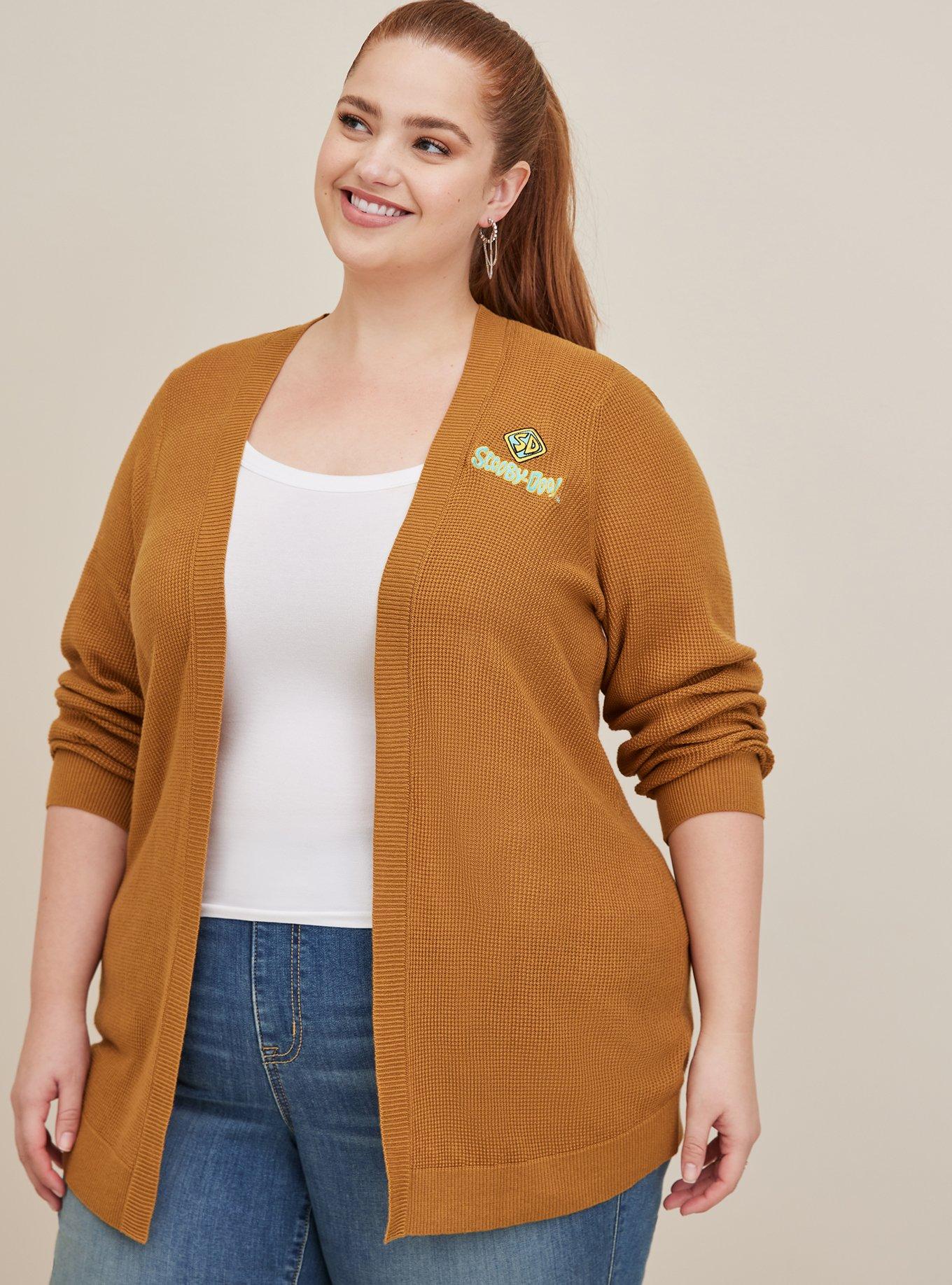 Plus Size - Scooby Doo Scooby Cardigan Open Front Sweater - Torrid