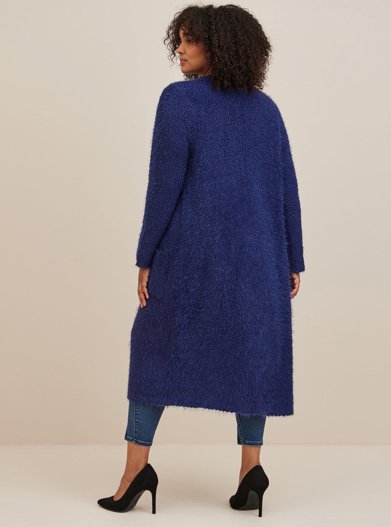 Plus Size - Popcorn Duster Open Front Sweater - Torrid