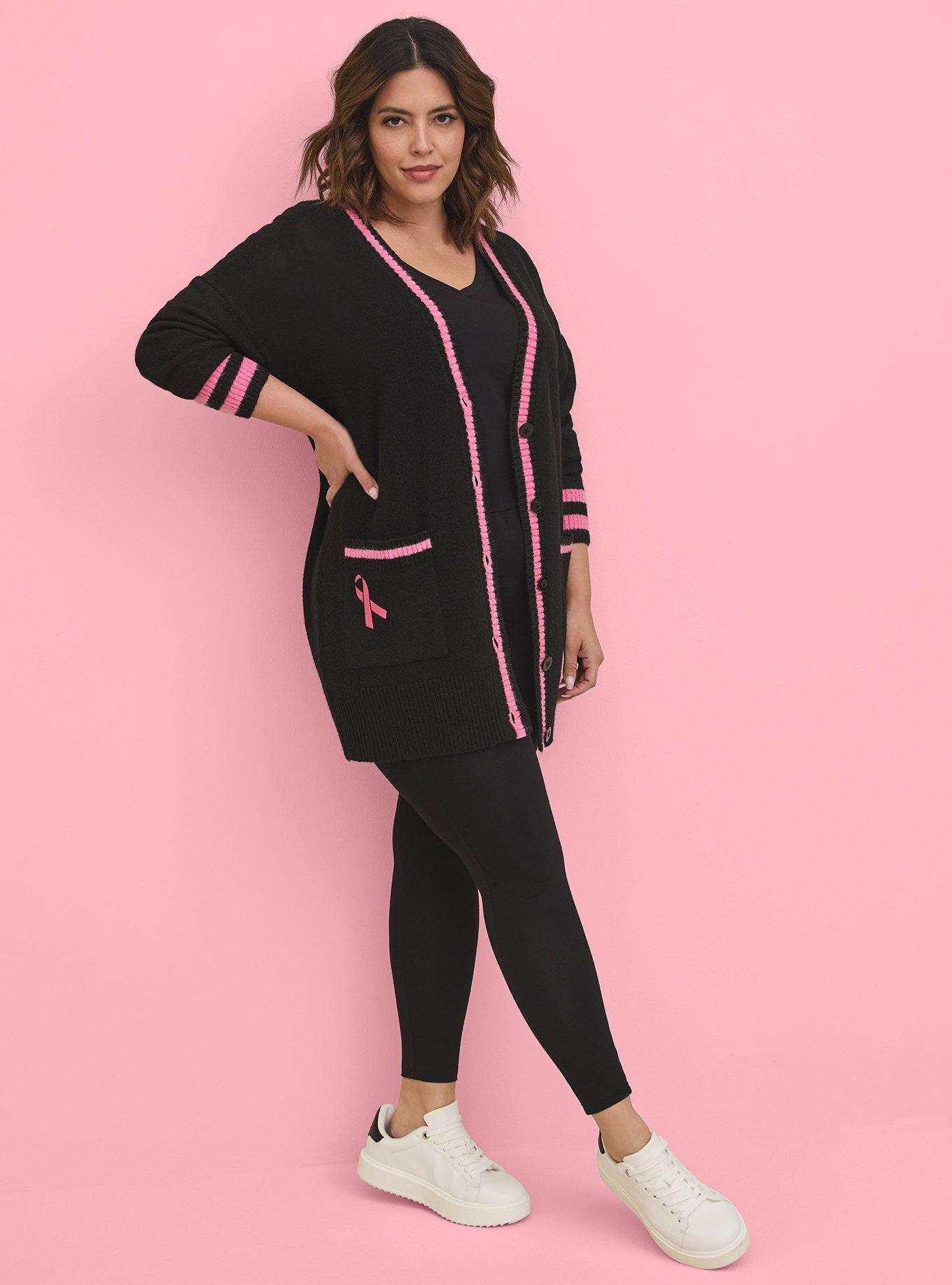Plus Size - Breast Cancer Awareness Boyfriend Cardigan Sweater - Torrid