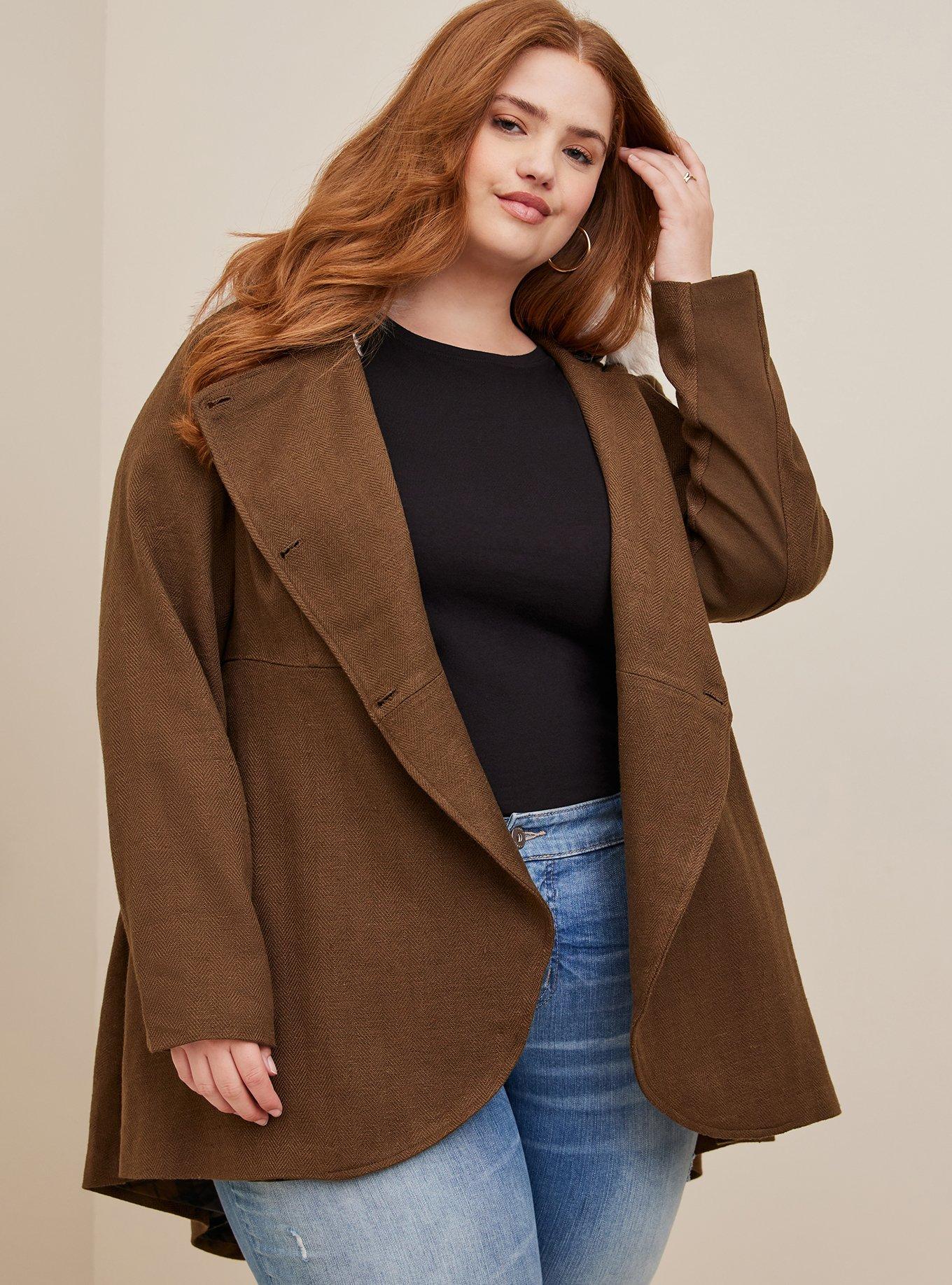 Plus Size - Outlander Brianna Fur Riding Coat - Torrid