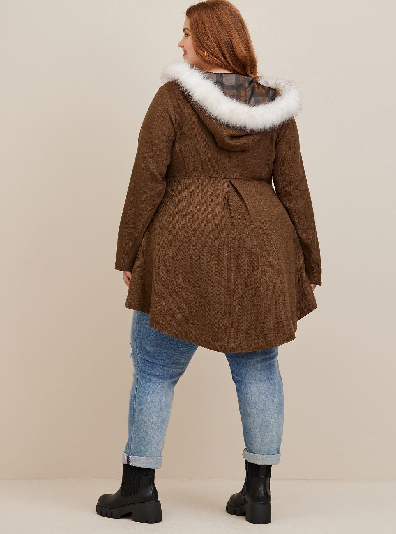 Plus Size - Outlander Brianna Fur Riding Coat - Torrid