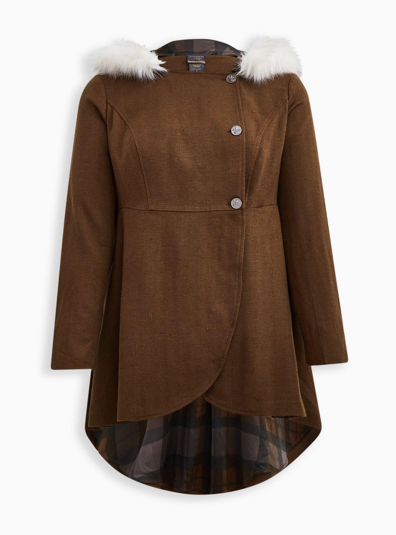 Plus Size - Outlander Brianna Fur Riding Coat - Torrid