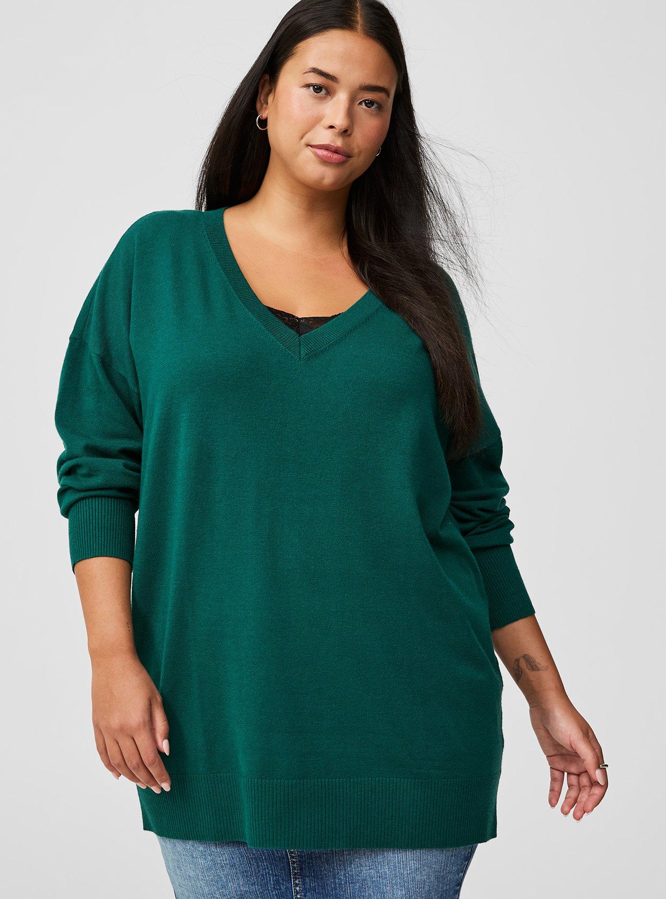 Plus Size - Everyday Soft Pullover Tunic Crew Sweater - Torrid