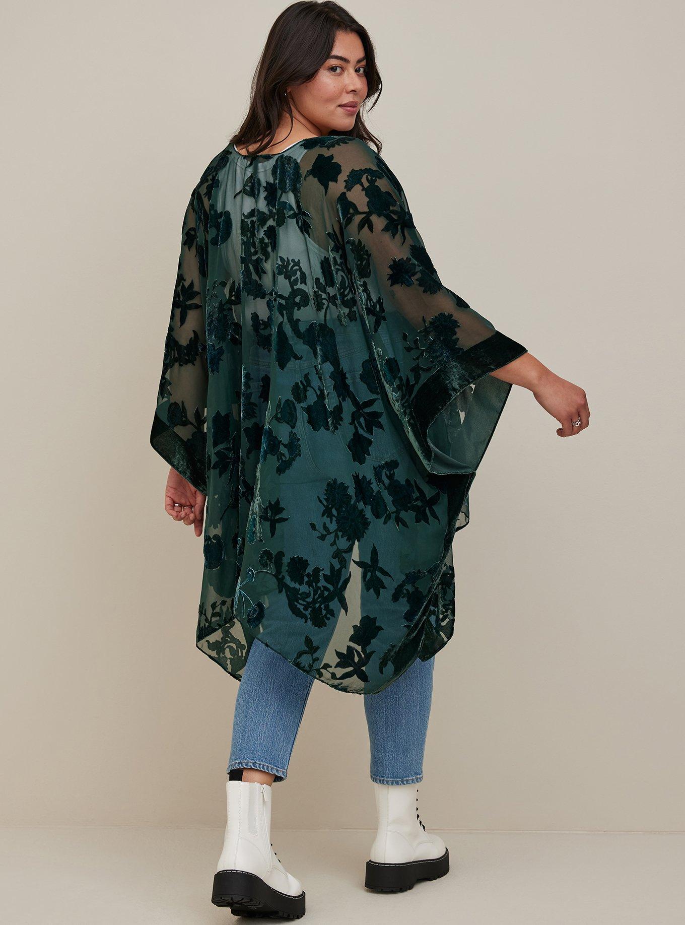 Plus Size - Ruana - Velvet Burnout Multi - Torrid