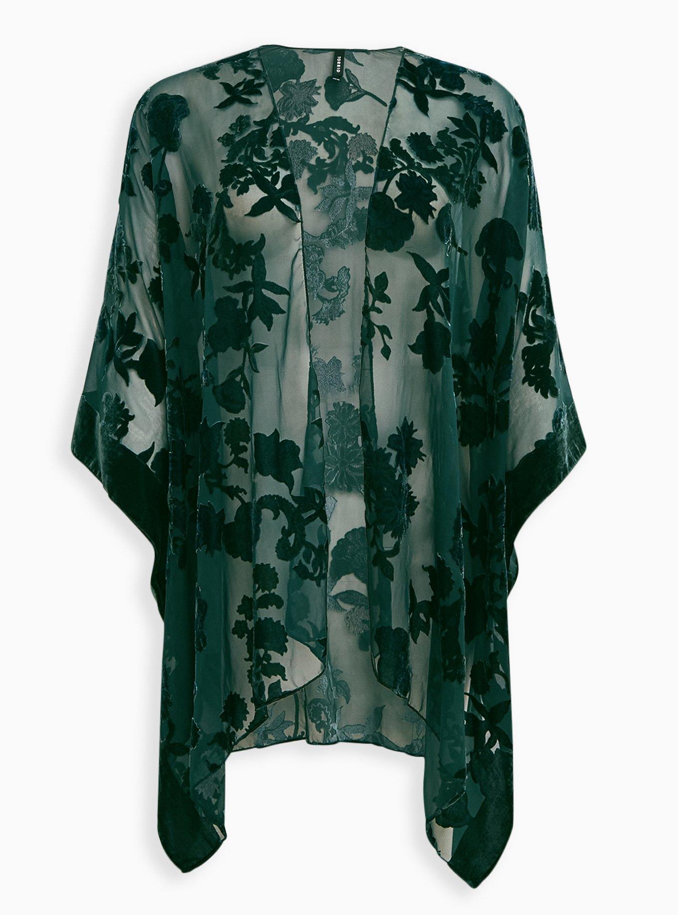 Plus Size - Ruana - Velvet Burnout Multi - Torrid