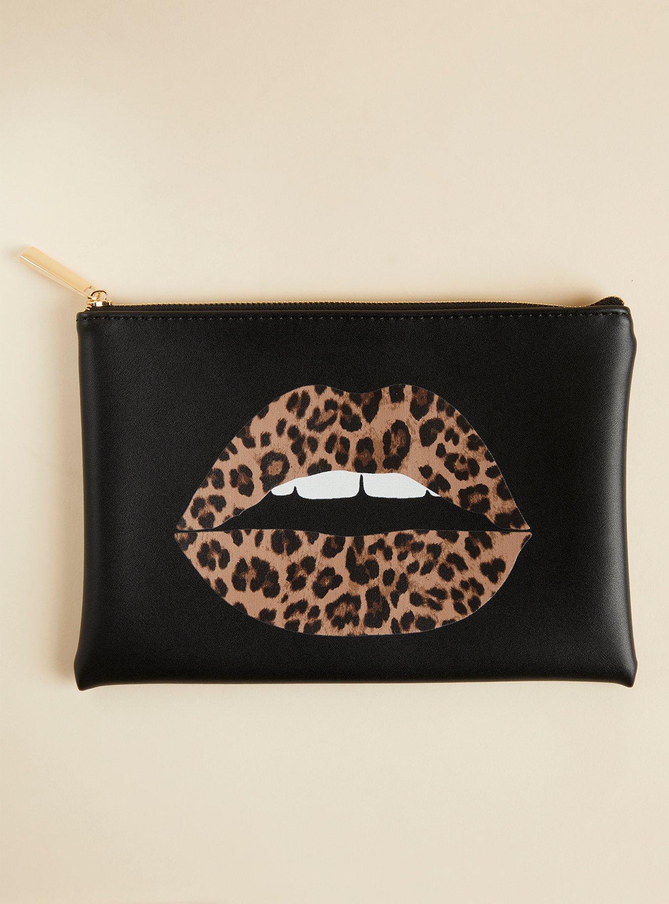 Plus Size - Leopard Lips Pouch - Torrid