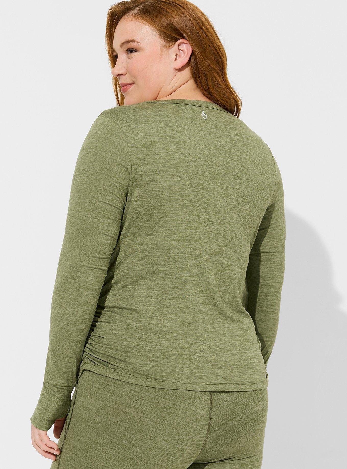 Plus Size - Super Soft Performance Jersey Long Sleeve Active Tee - Torrid