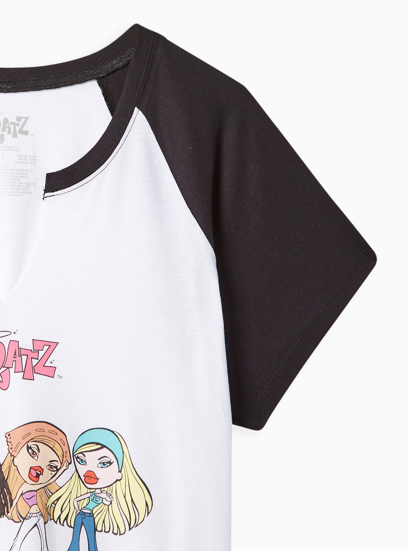 Plus Size - Bratz Classic Fit Cotton Notch Raglan Tee - Torrid