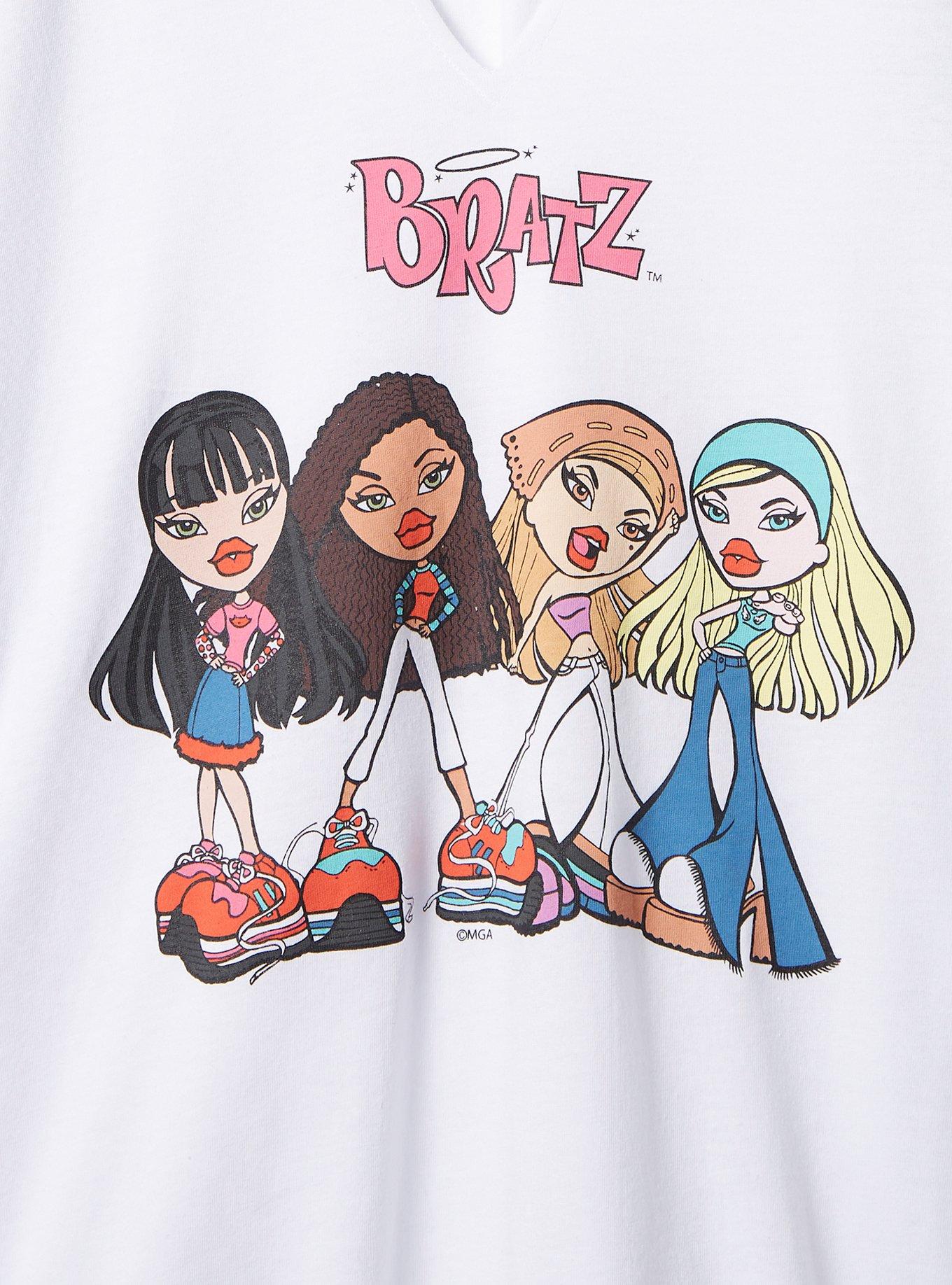Plus Size - Bratz Classic Fit Cotton Notch Raglan Tee - Torrid