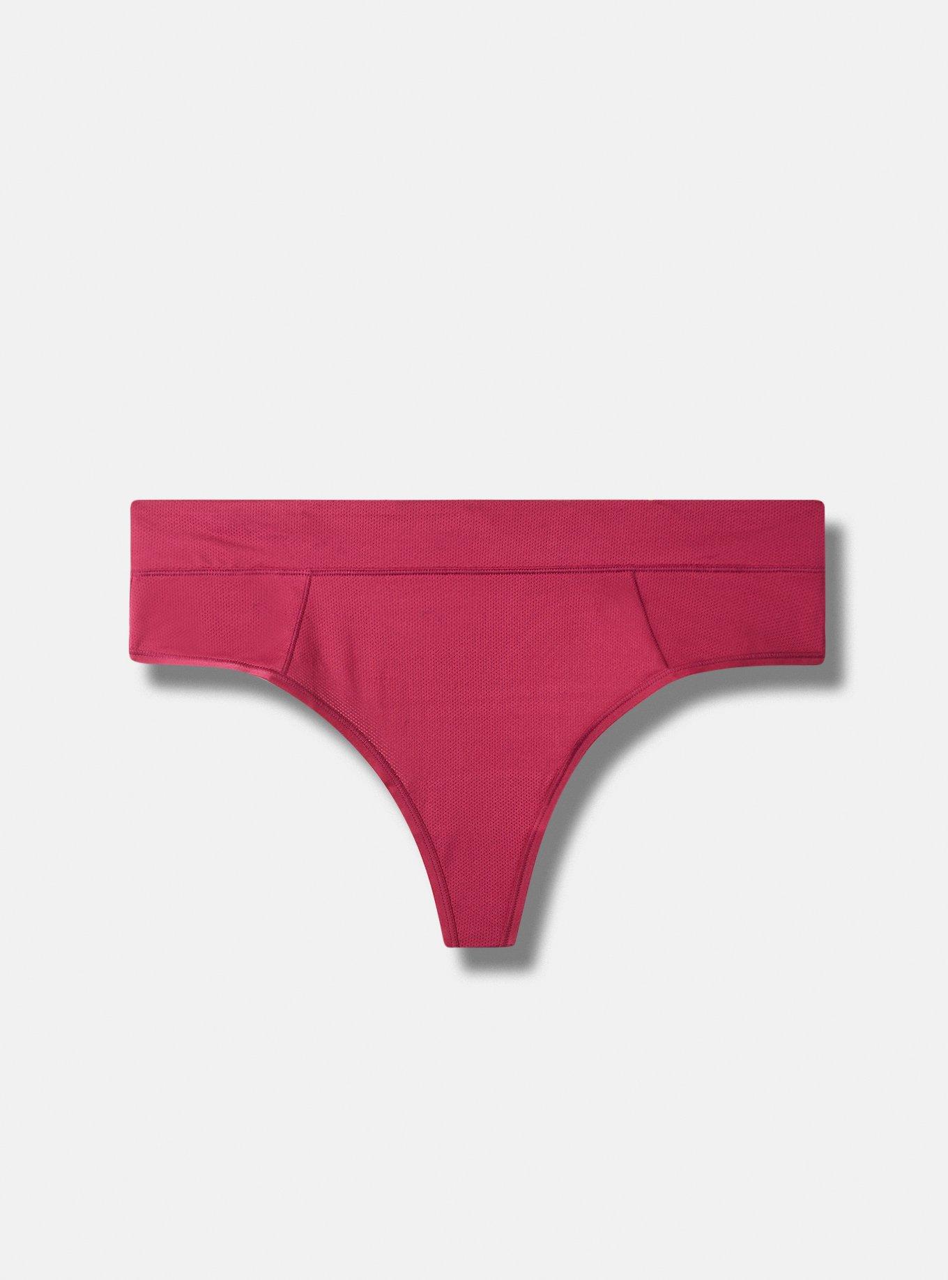 Plus Size - Active Microfiber Mid-Rise Thong Panty - Torrid
