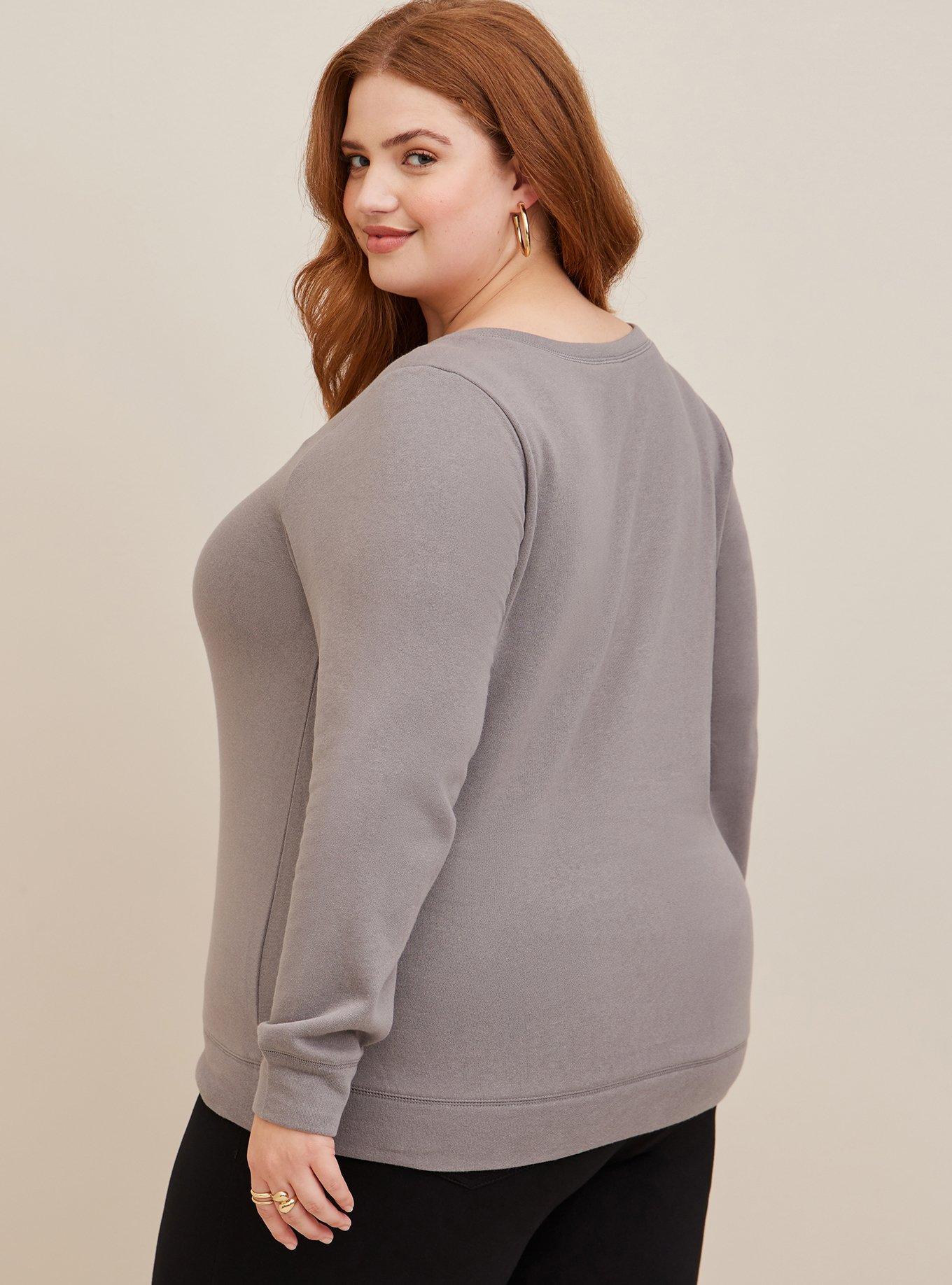 Plus Size - Marvel Heroes Cozy Fleece V-Neck Sweatshirt - Torrid