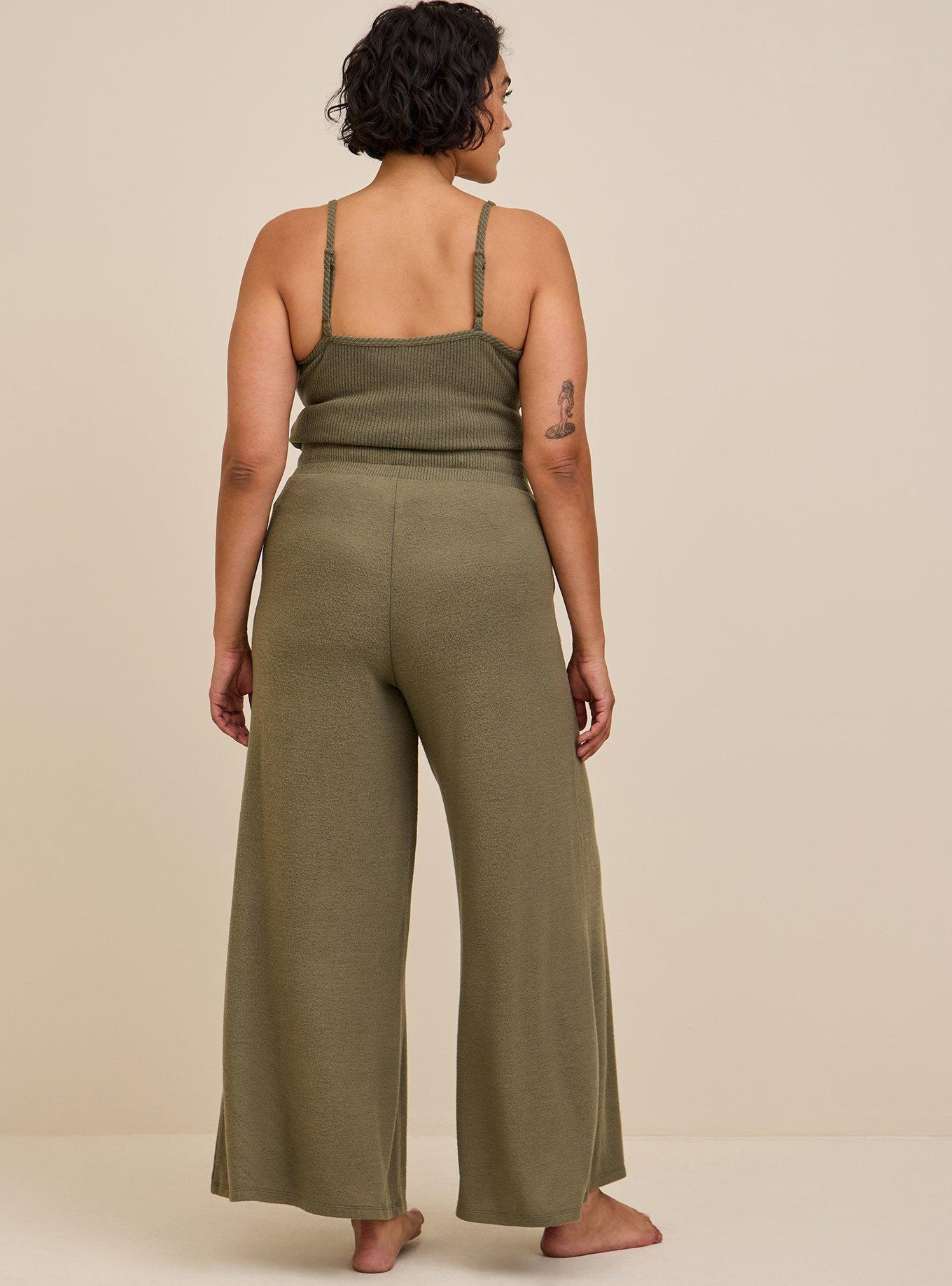 Plus Size - Super Soft Plush Wide Leg Lounge Pant - Torrid