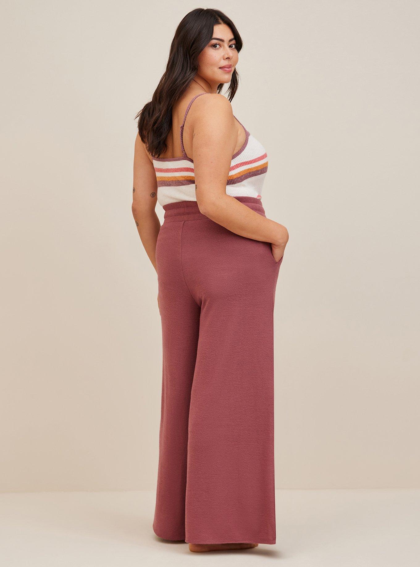 Plus Size - Super Soft Plush Wide Leg Lounge Pant - Torrid