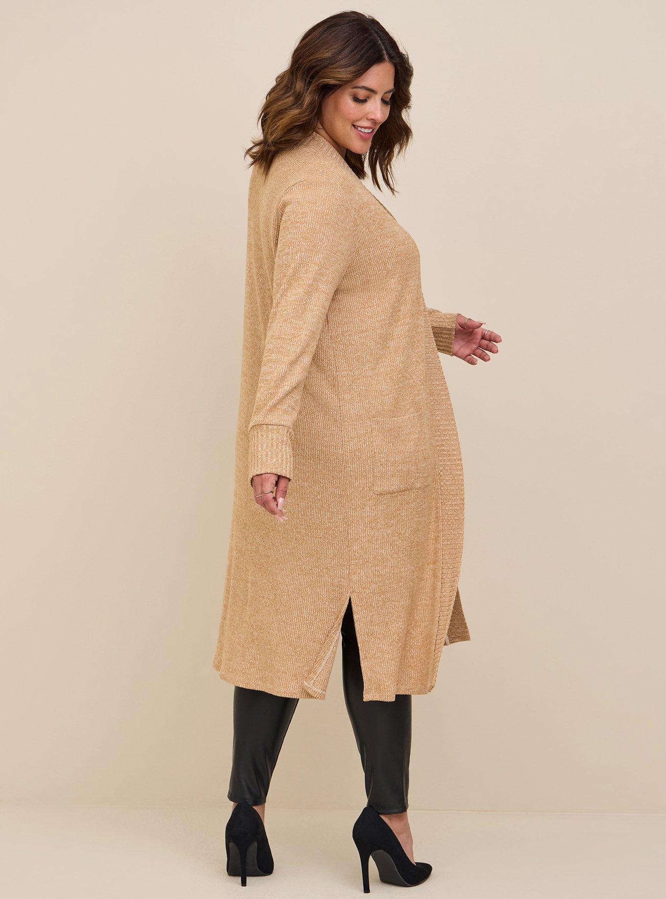 Plus Size - Super Soft Plush Ribbed Duster - Torrid