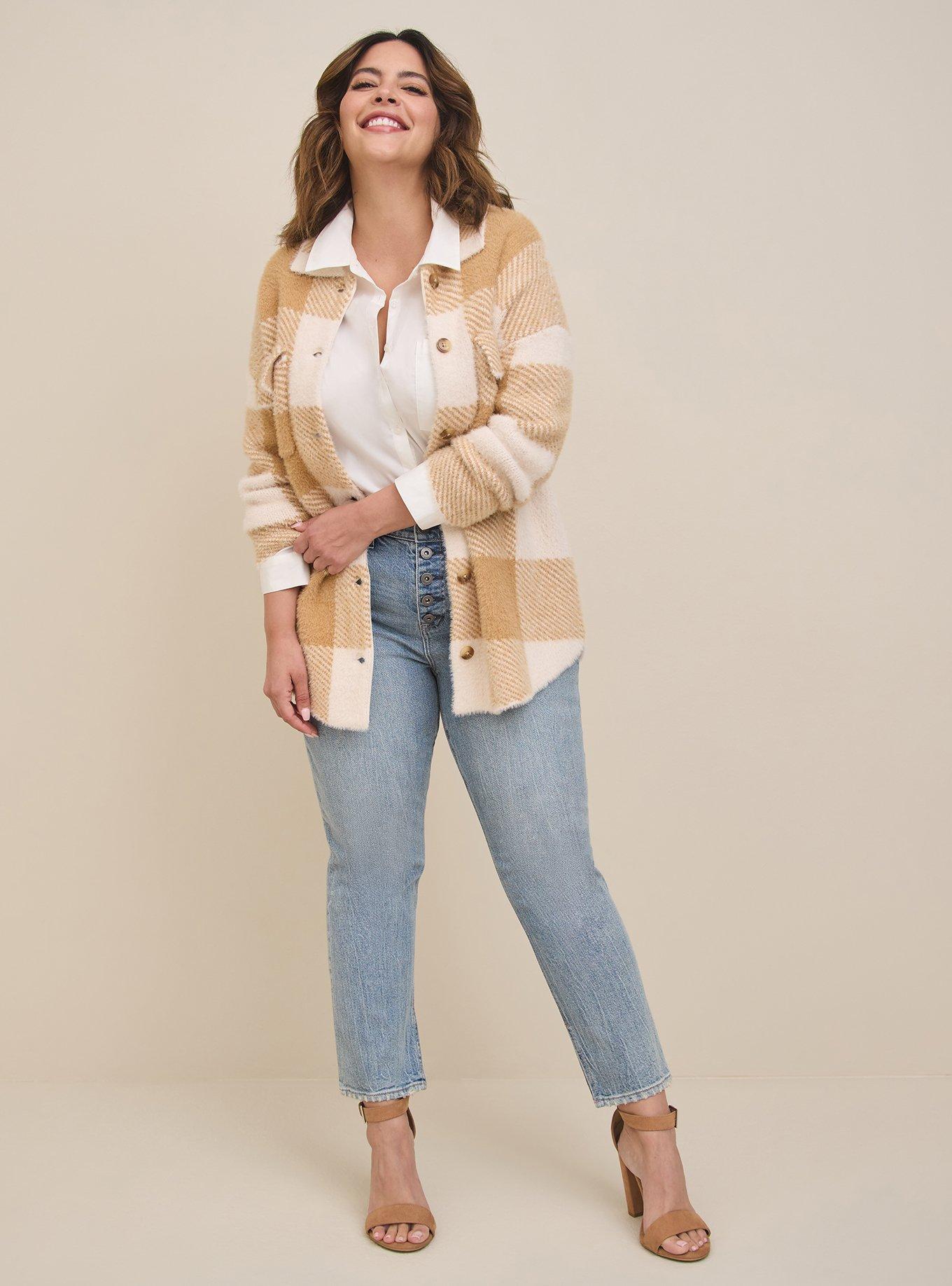 Plus Size - Eyelash Shacket Sweater - Torrid