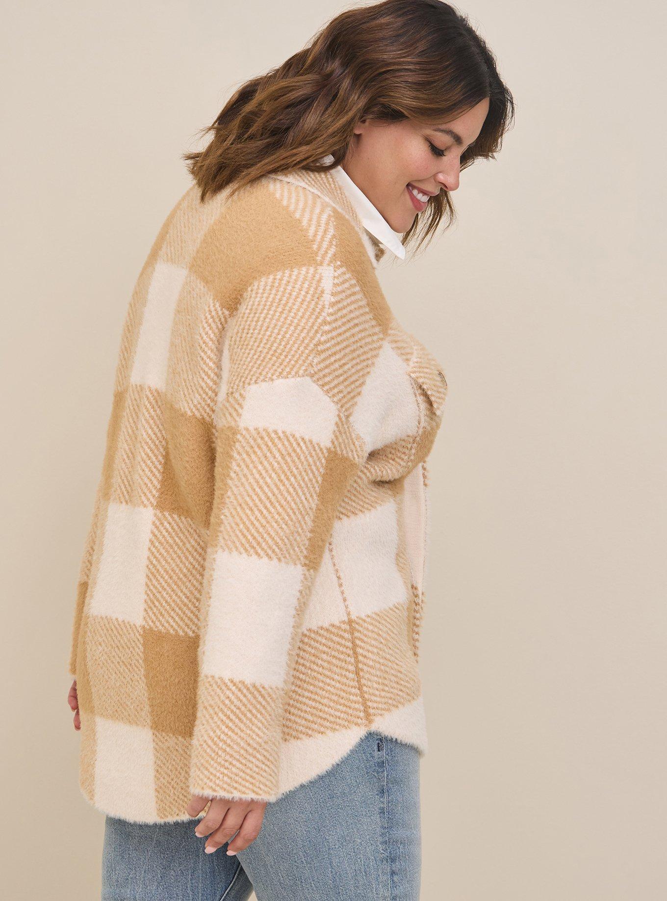 Plus Size - Eyelash Shacket Sweater - Torrid