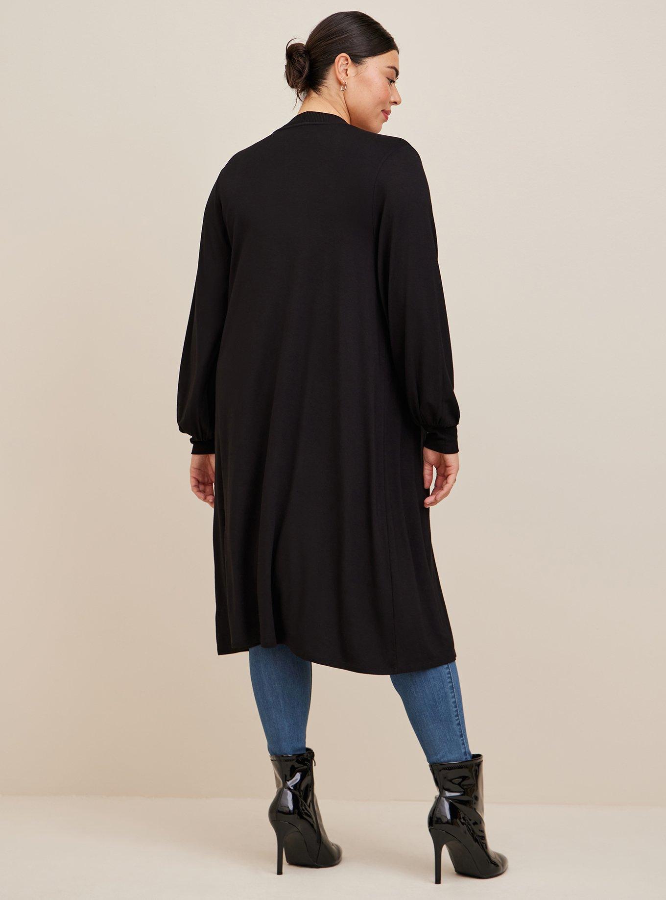 Plus Size - Super Soft Duster Open Front Balloon Sleeve Duster - Torrid