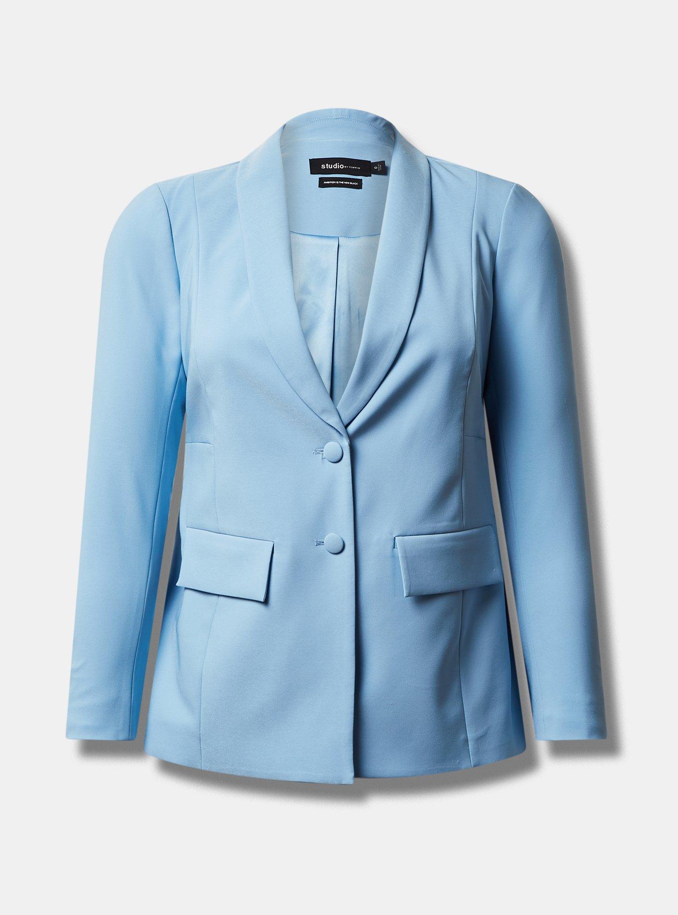 Plus Size - Soho Studio Refined Crepe Blazer - Torrid