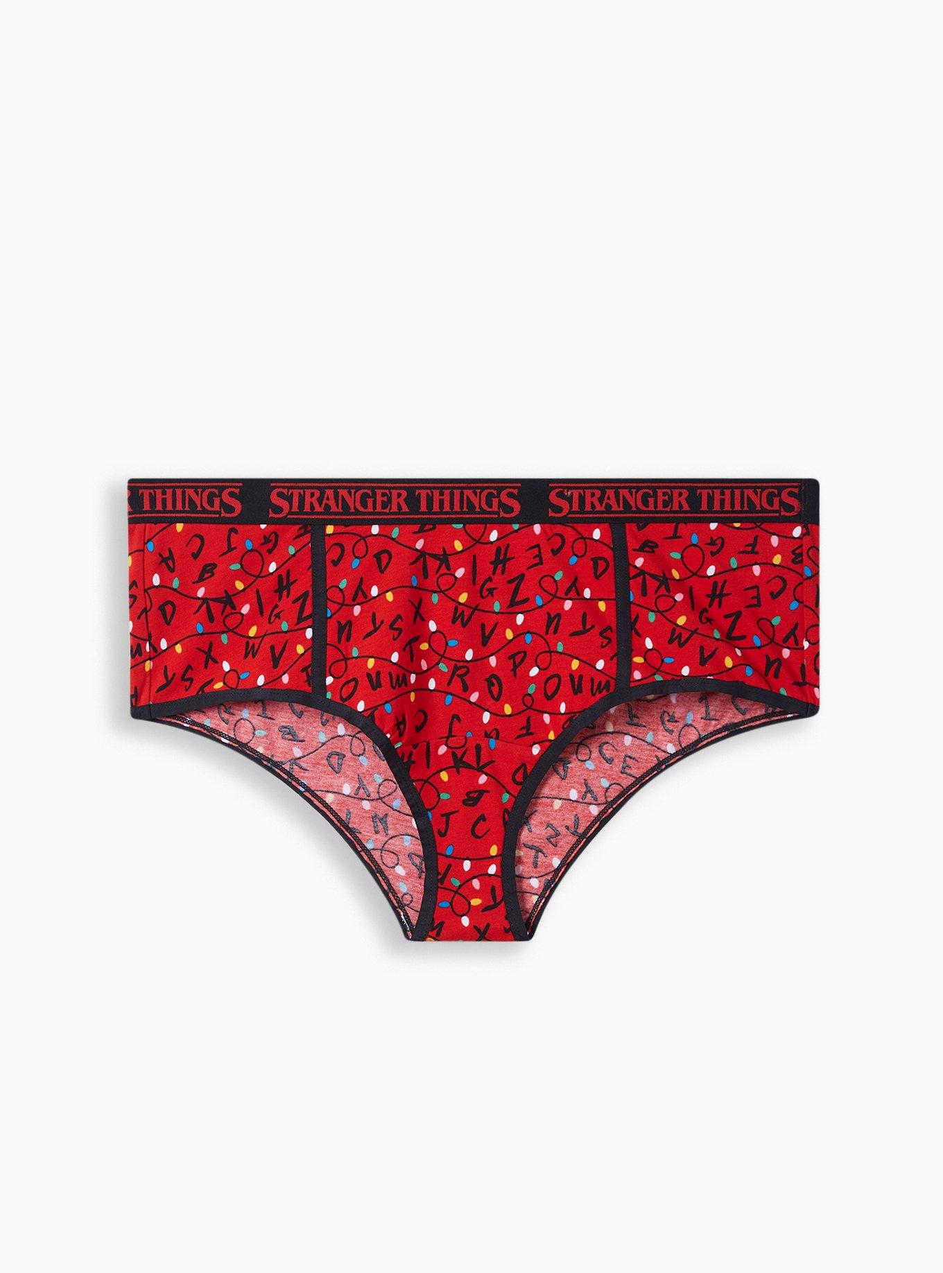 Plus Size - Stranger Things Cotton Mid Rise Cheeky Panty - Torrid