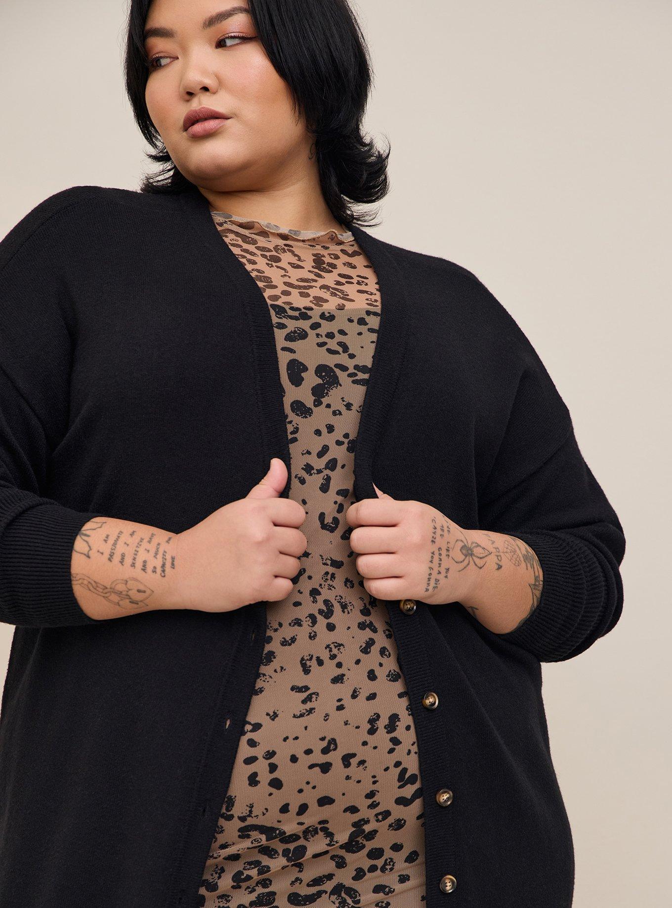 Plus Size - Longline Cardigan Button-Front Sweater - Torrid