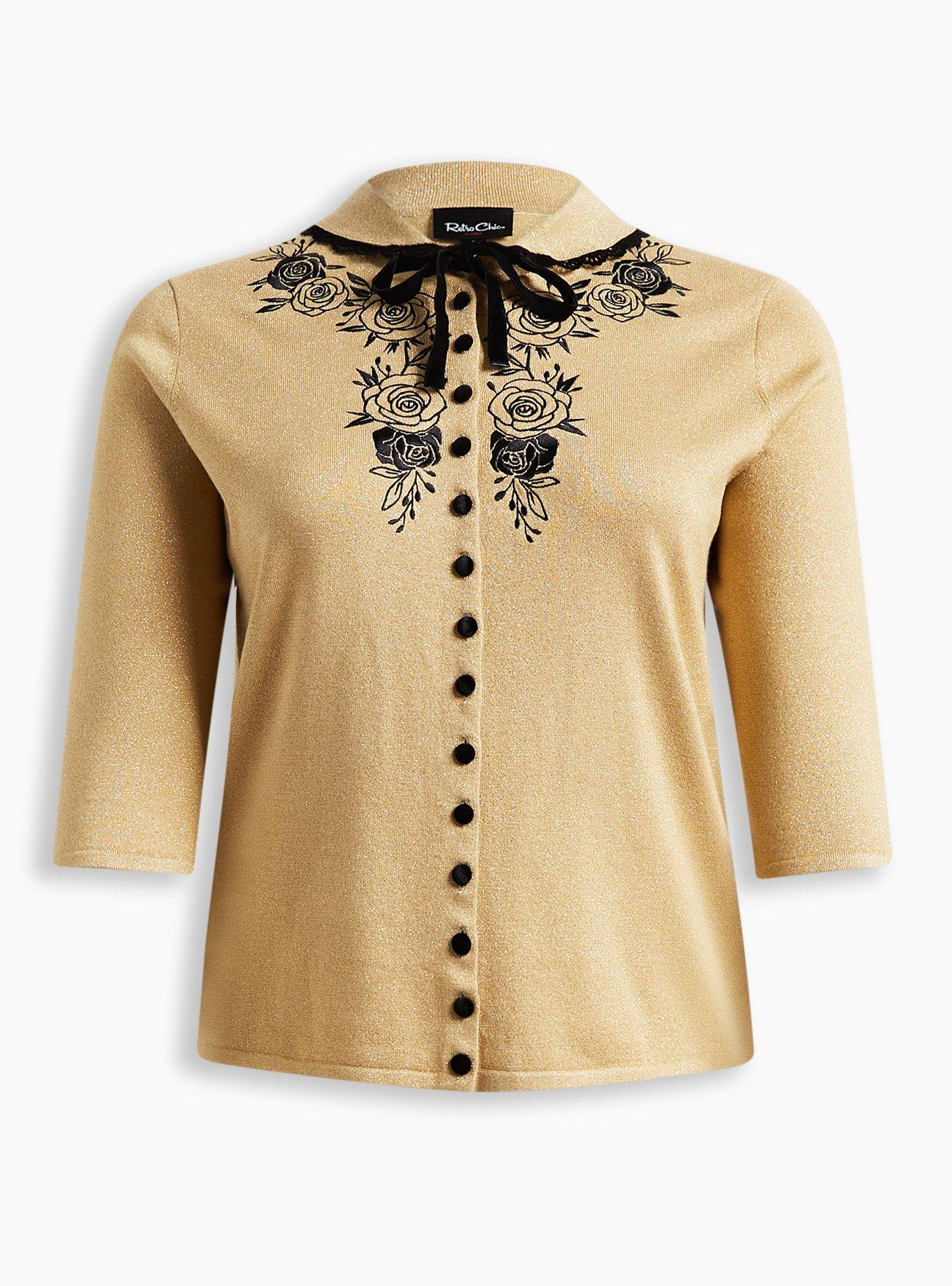 Plus Size - Cardigan Button Front Collared Sweater - Torrid