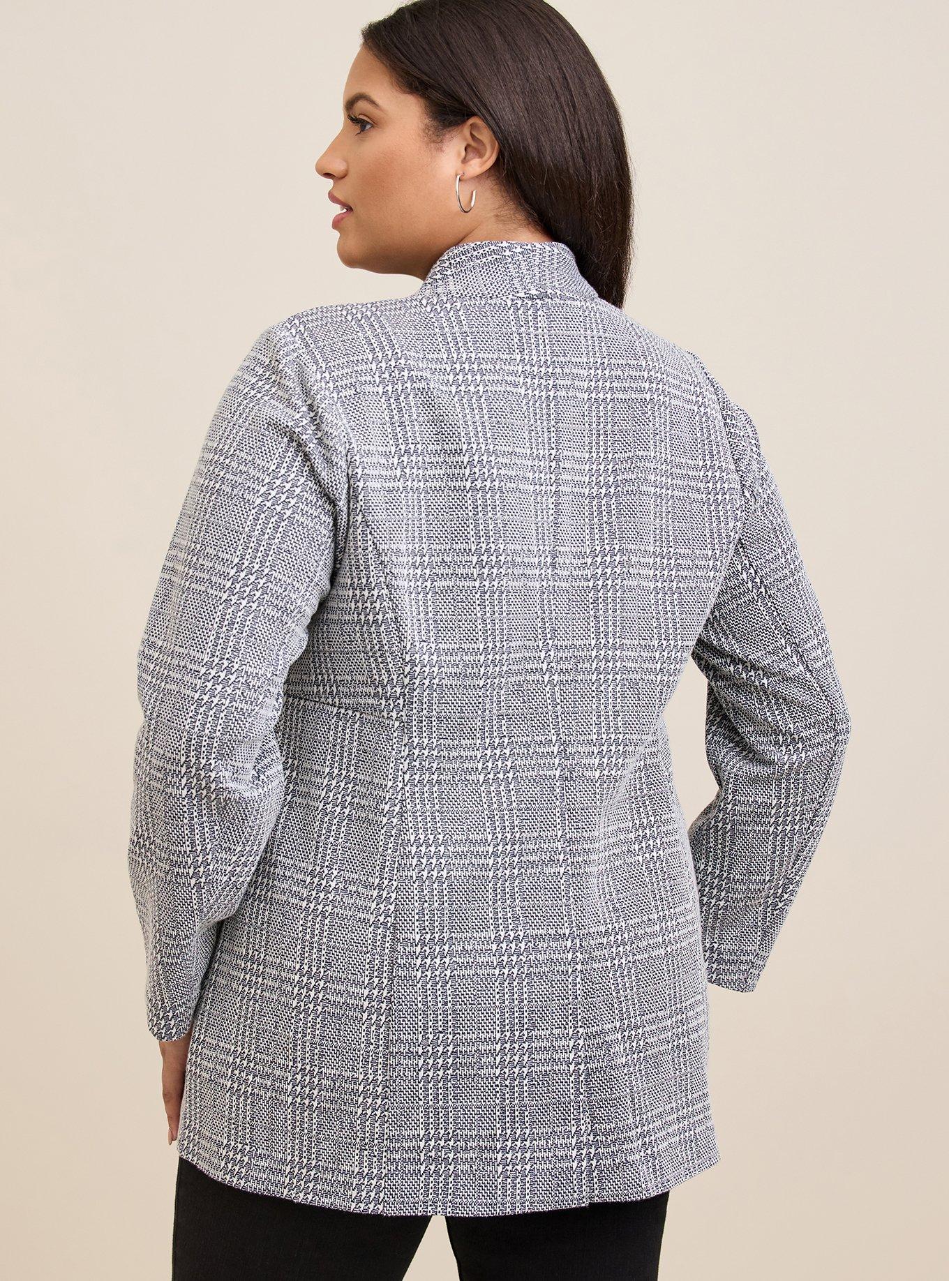 Plus Size - Studio Double Knit Long Line Blazer - Torrid