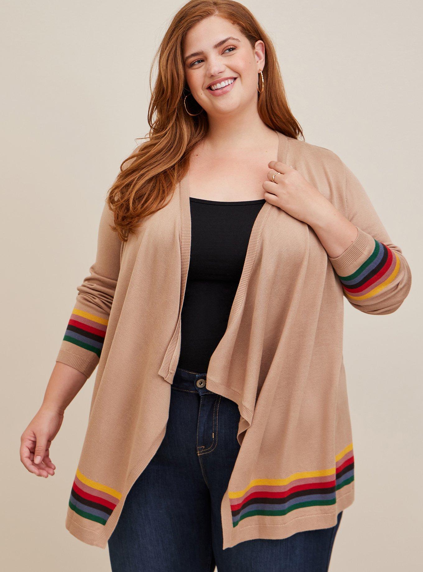 Plus Size - Doctor Who Cardigan Drape Front Sweater - Torrid
