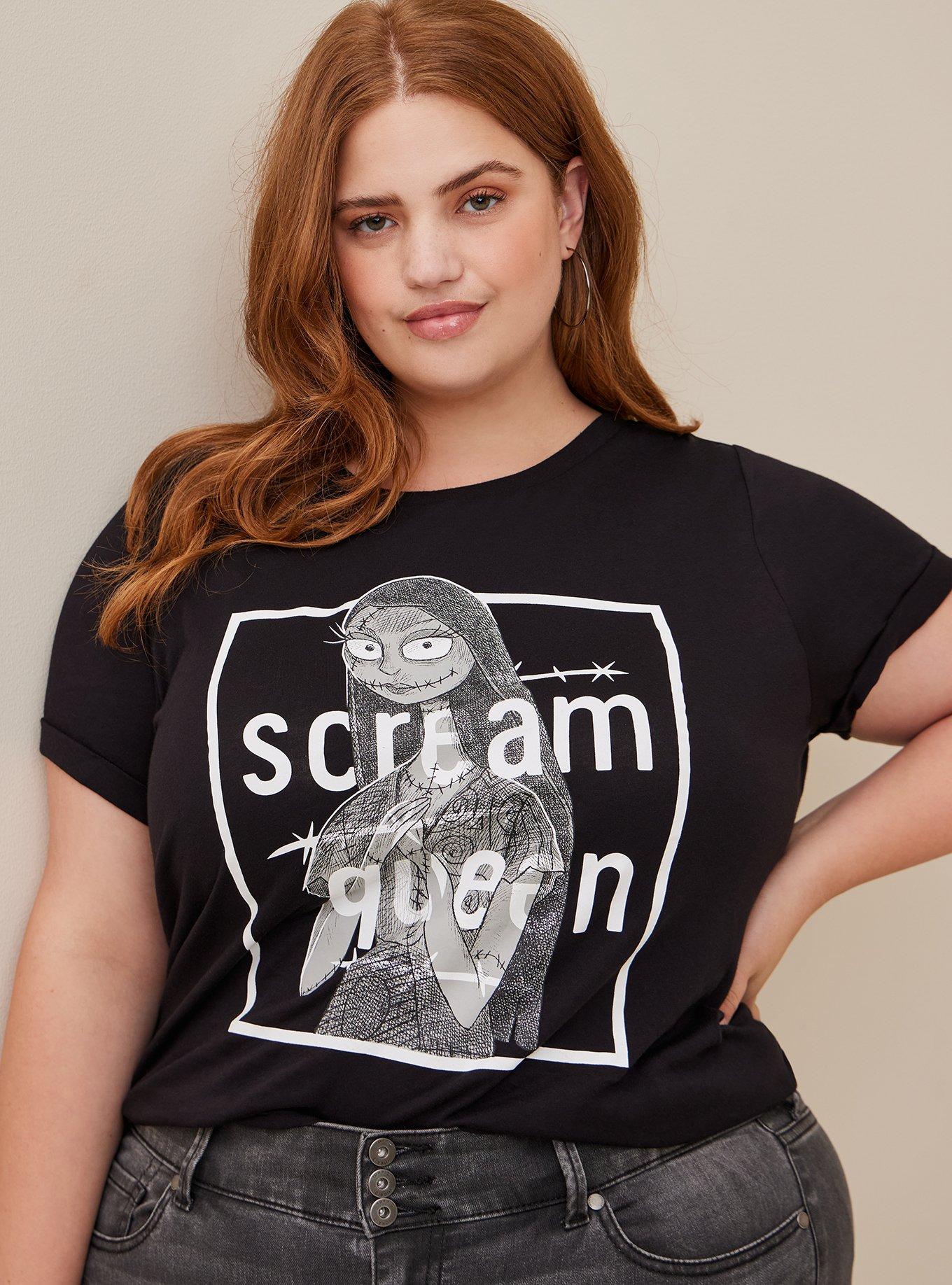 Plus Size - Disney Nightmare Before Christmas Sally Scream Queen Cotton ...