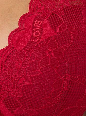 Plus Size - XO Plunge Push-Up Tattoo Lace Straight Back Bra - Torrid